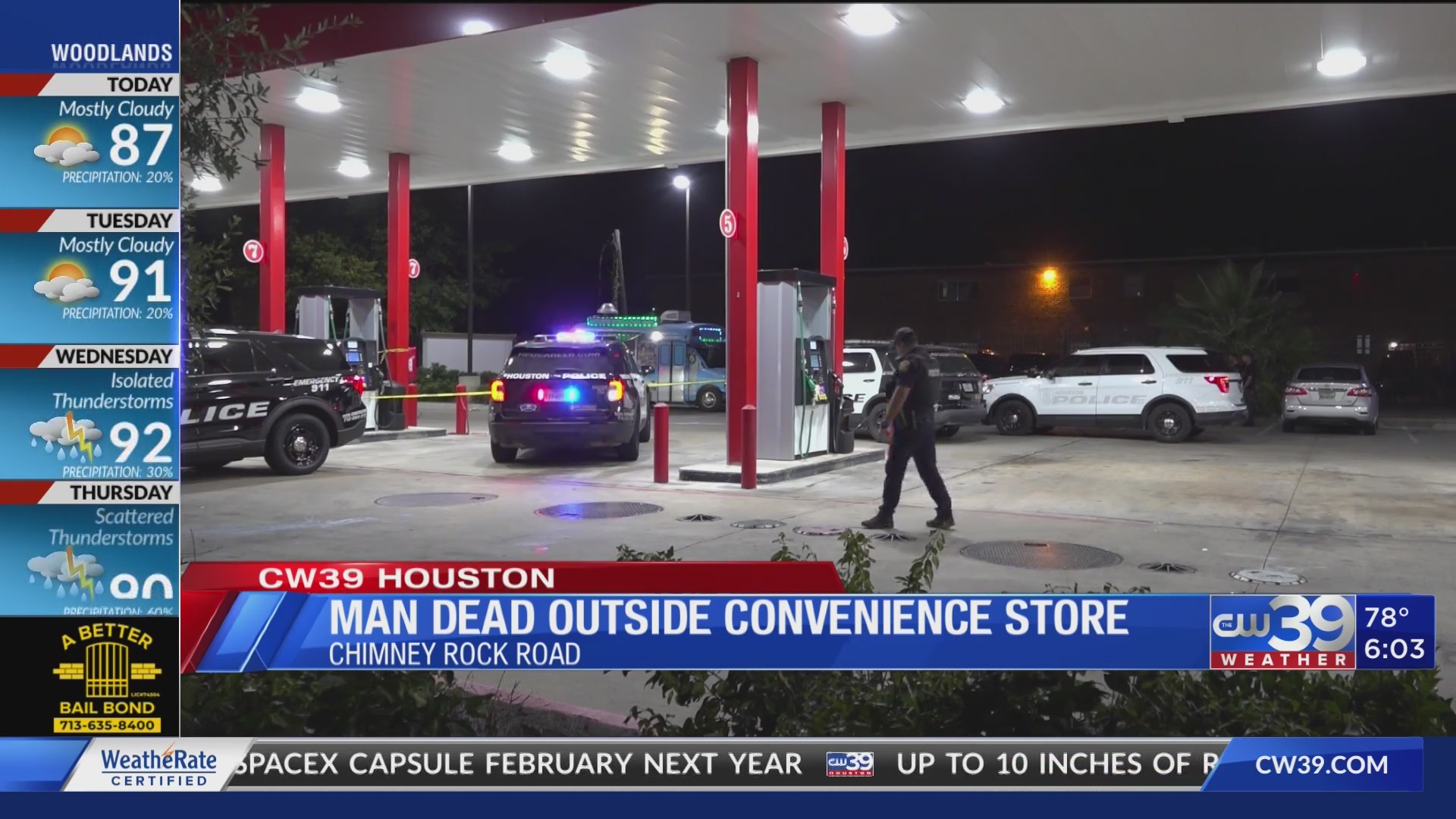 Man dead outside convenience store in southwest Houston – CW39 Houston