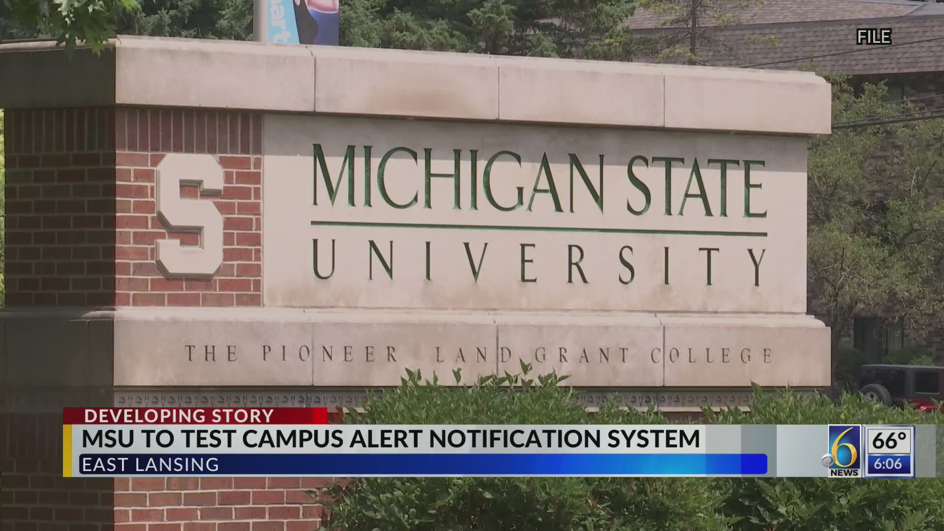 MSU to test campus alert notification system – WLNS 6 News