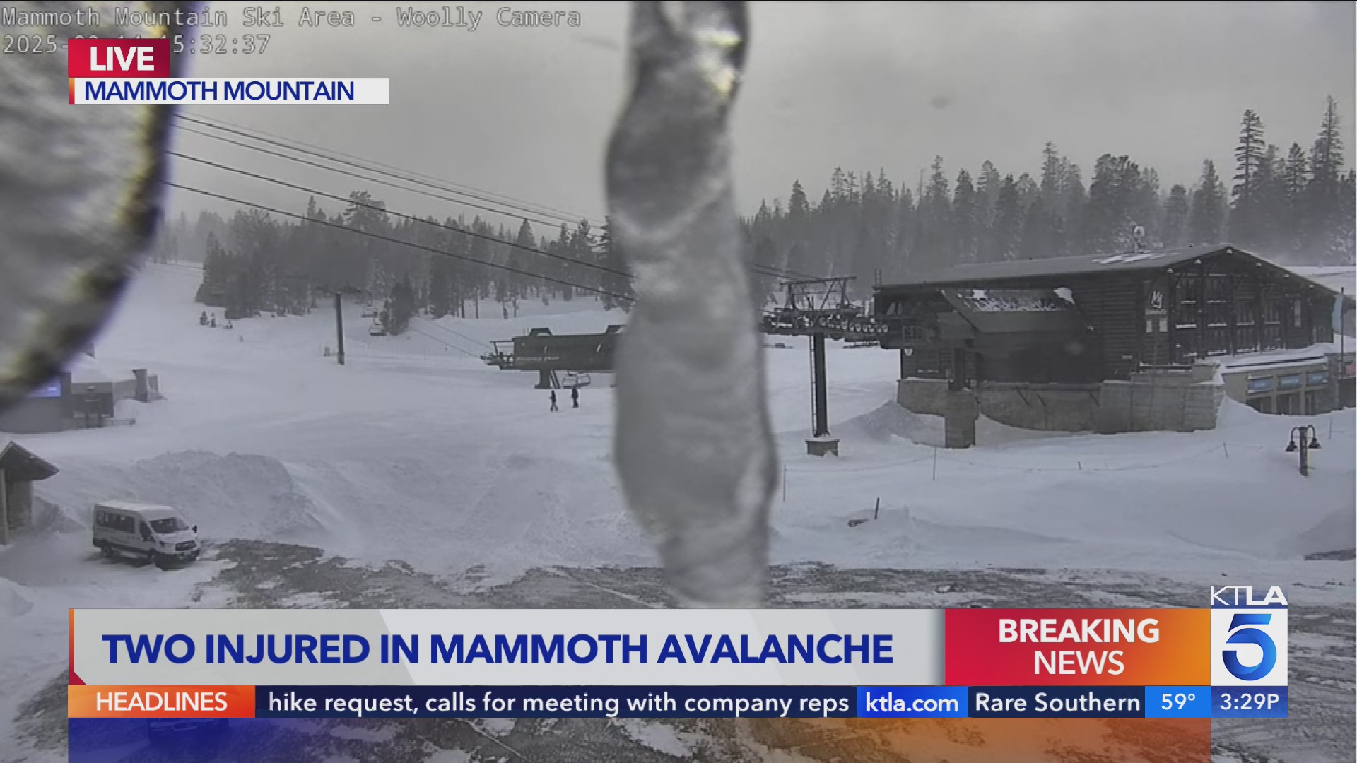 2 Mammoth Mountain ski patrol workers caught in avalanche – KTLA
