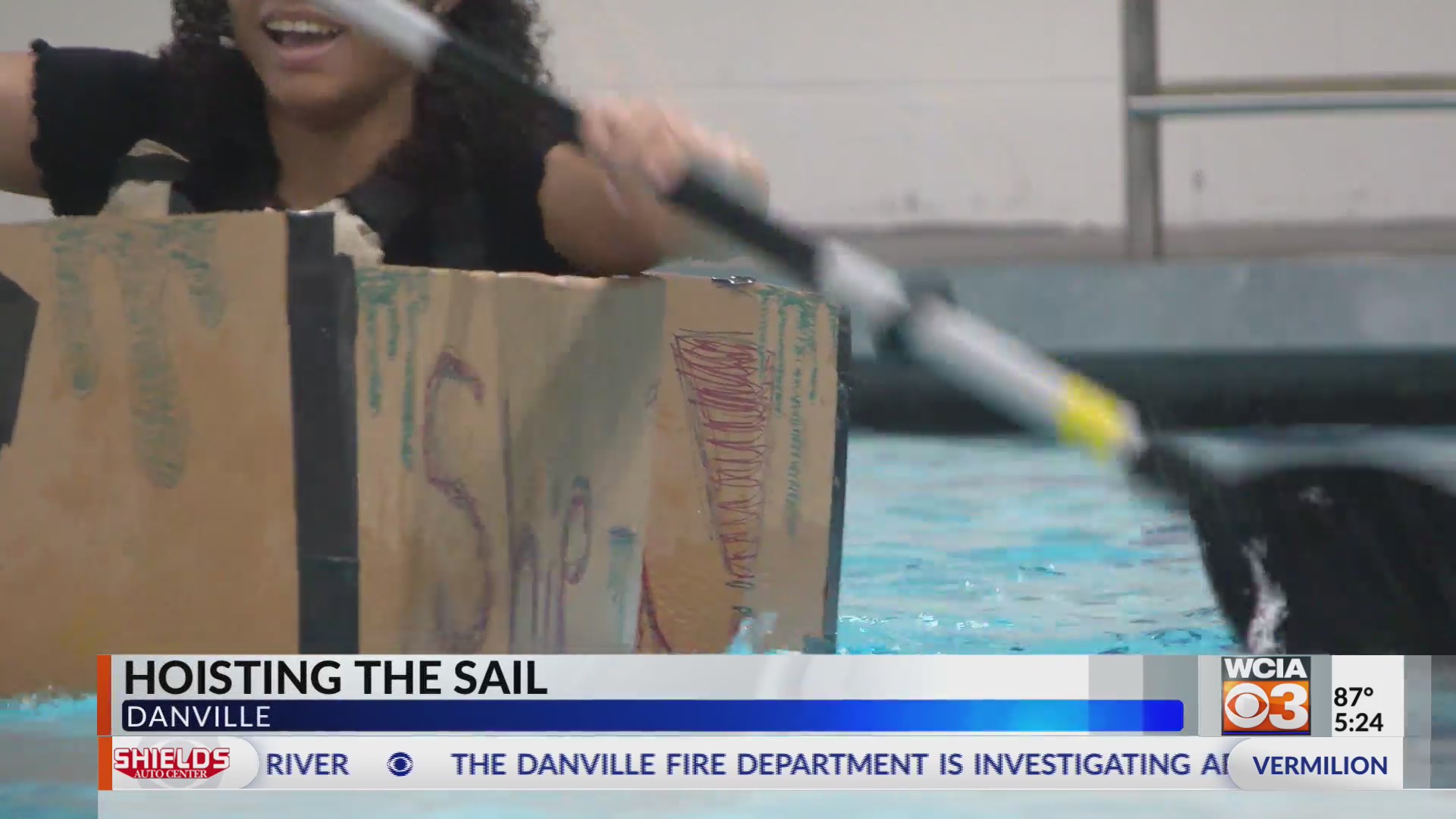 Danville students race on makeshift boats for class project – WCIA.com