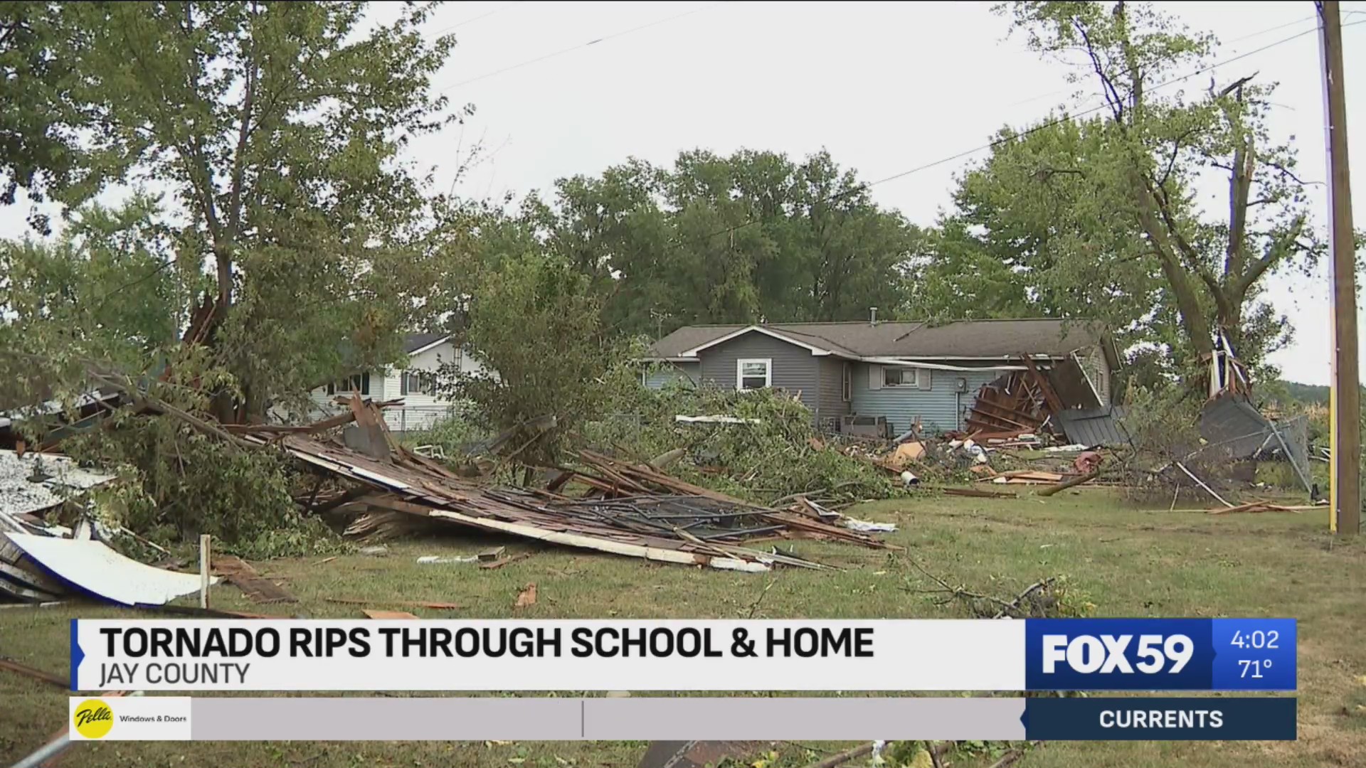 Tornado tears off roof, damages building in Jay County – Fox 59