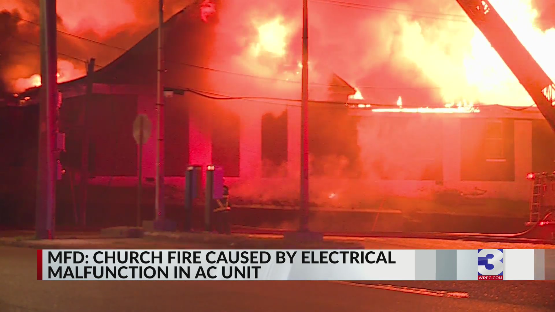 Church fire results in $1.1M loss, MFD reports – WREG.com
