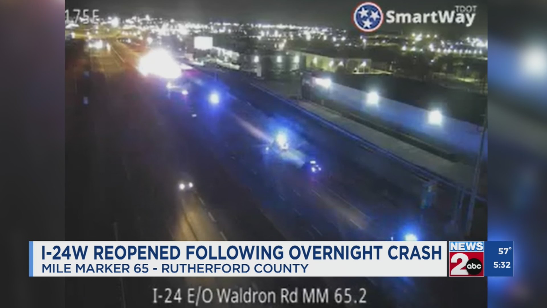 I-24W in Rutherford County reopens after multi-vehicle crash – WKRN News 2