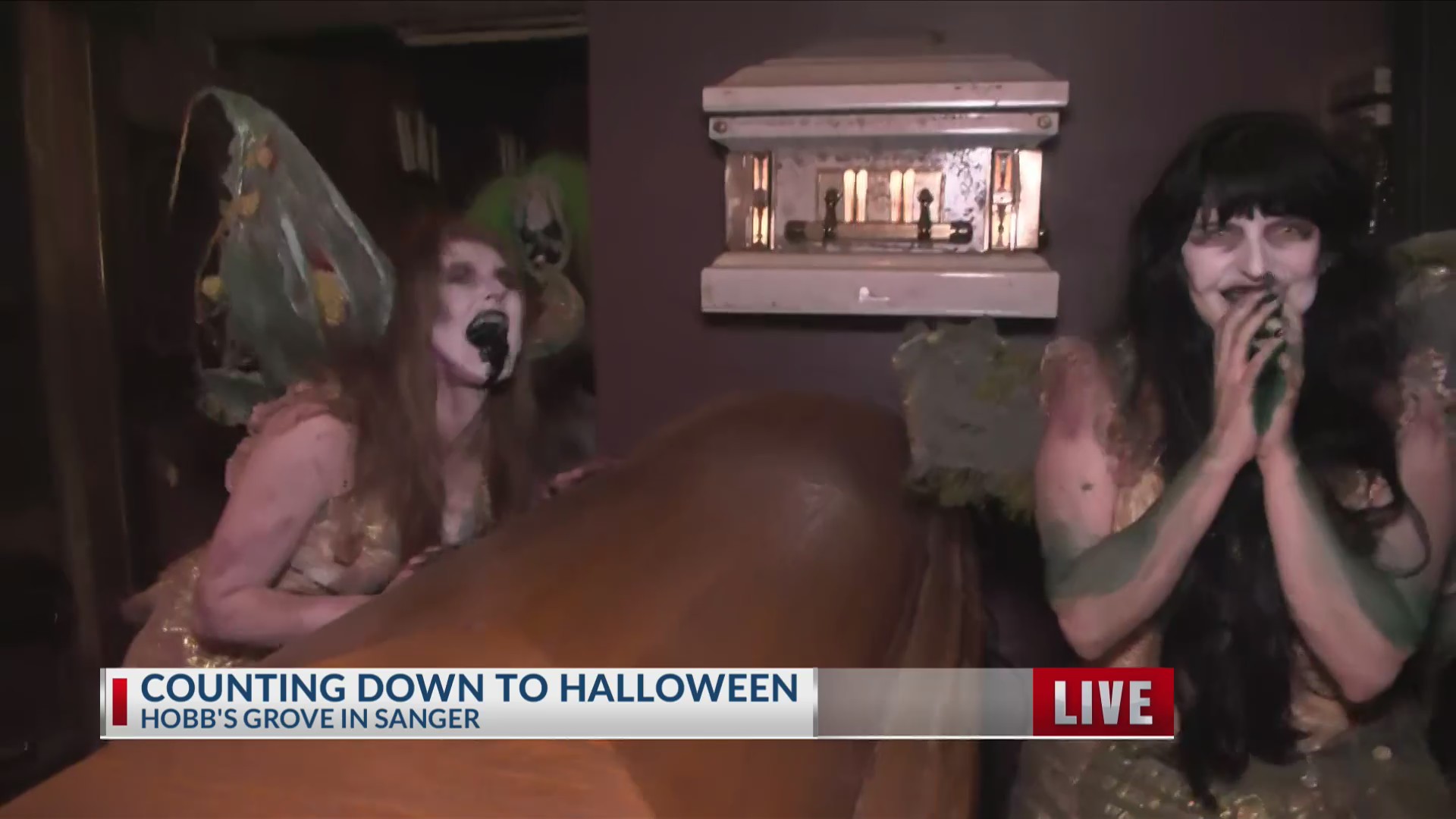 A look inside Hobb’s Grove Haunted Funeral Home – CBS47 and KSEE24 ...