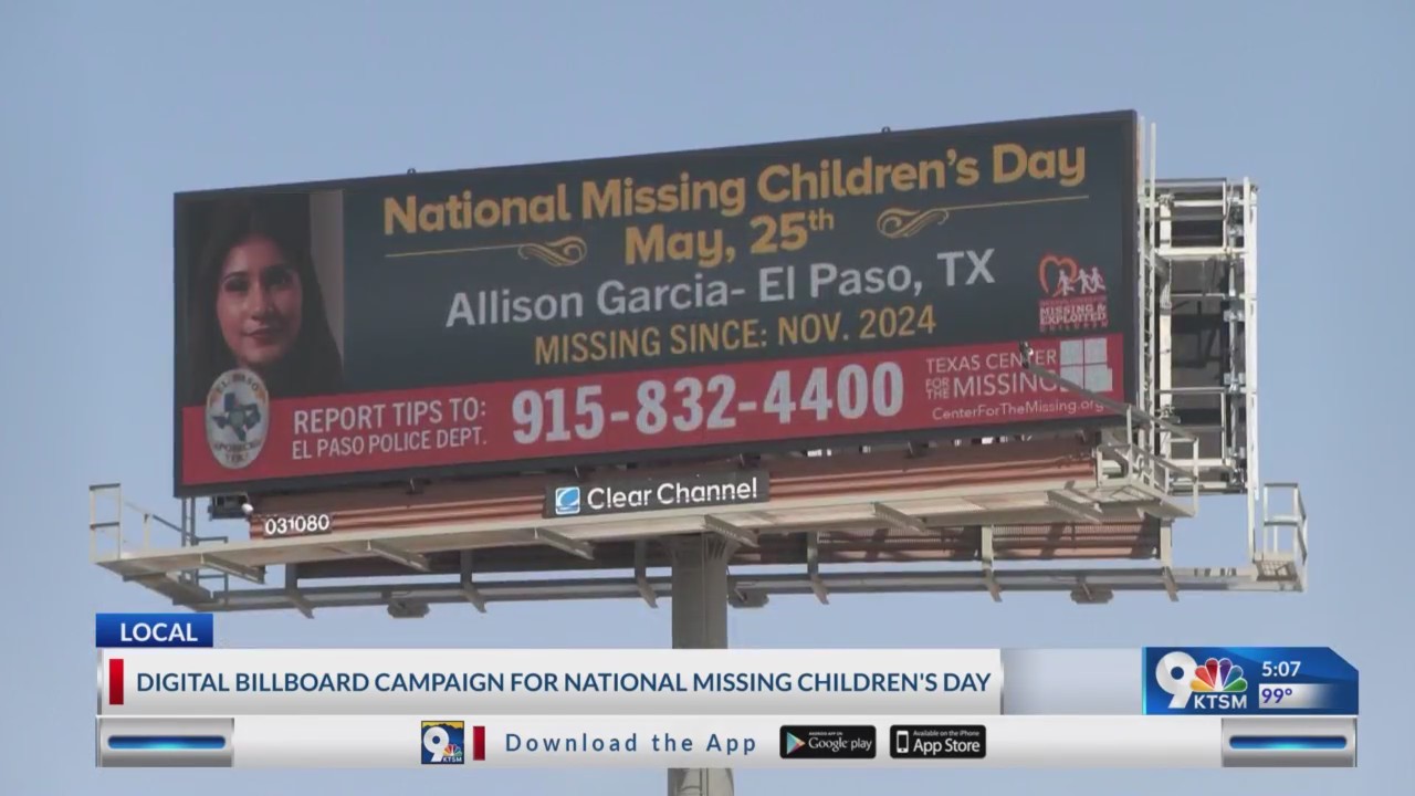 Digital billboard campaign for National Missing Children’s Day – KTSM 9 ...