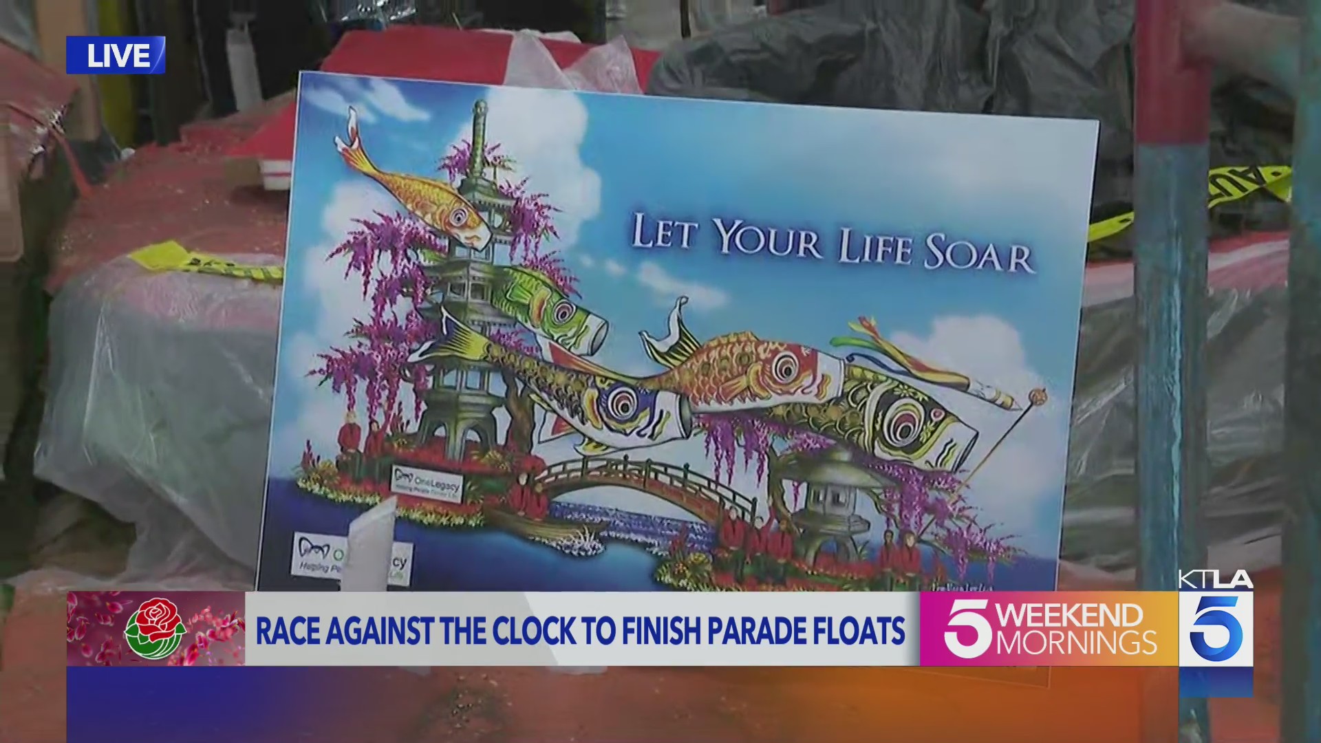 Construction on Rose Parade floats wrapping up as celebration nears – KTLA