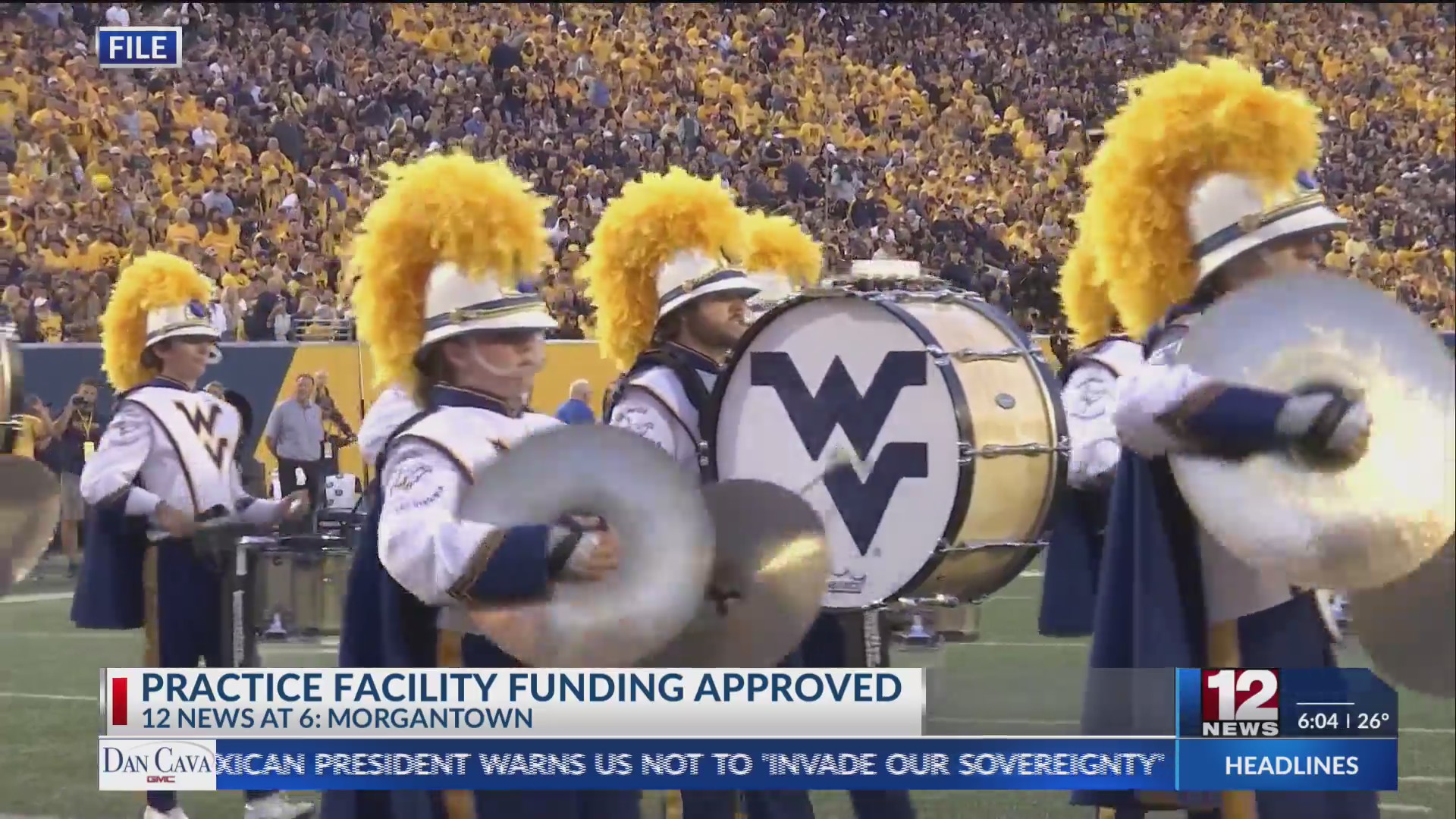 Construction on WVU band facility to begin in March – WBOY.com
