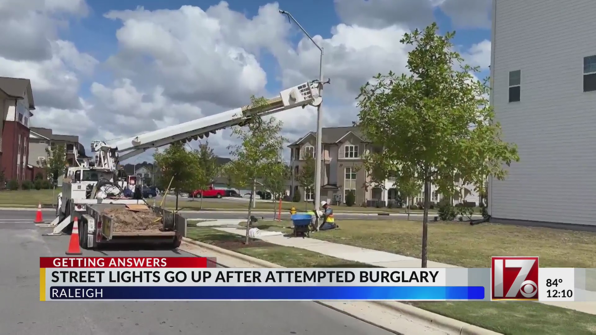 Street lights go up after attempted burglary – CBS17.com