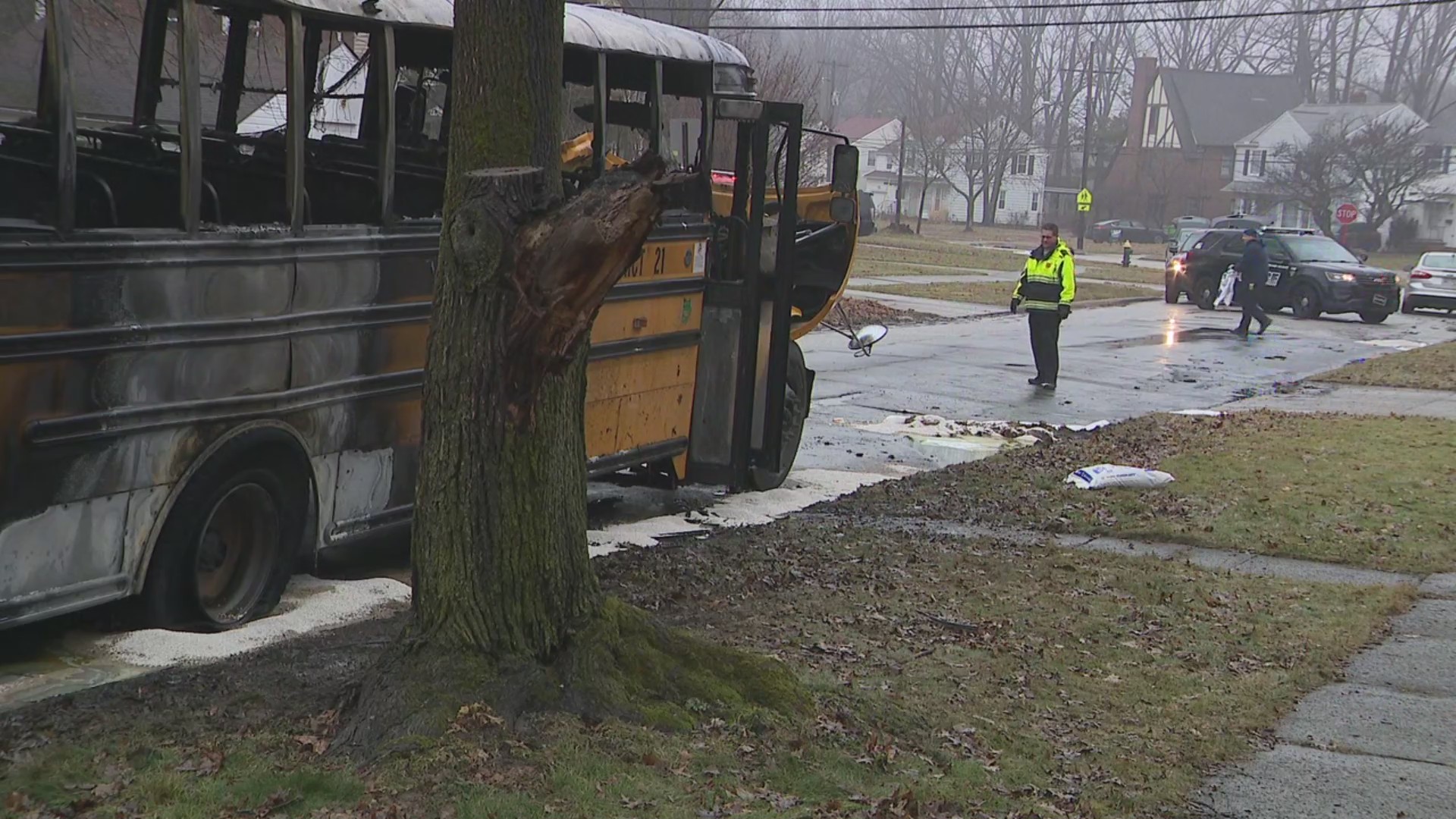 Cleveland Heights school bus fire – Fox 8 Cleveland WJW
