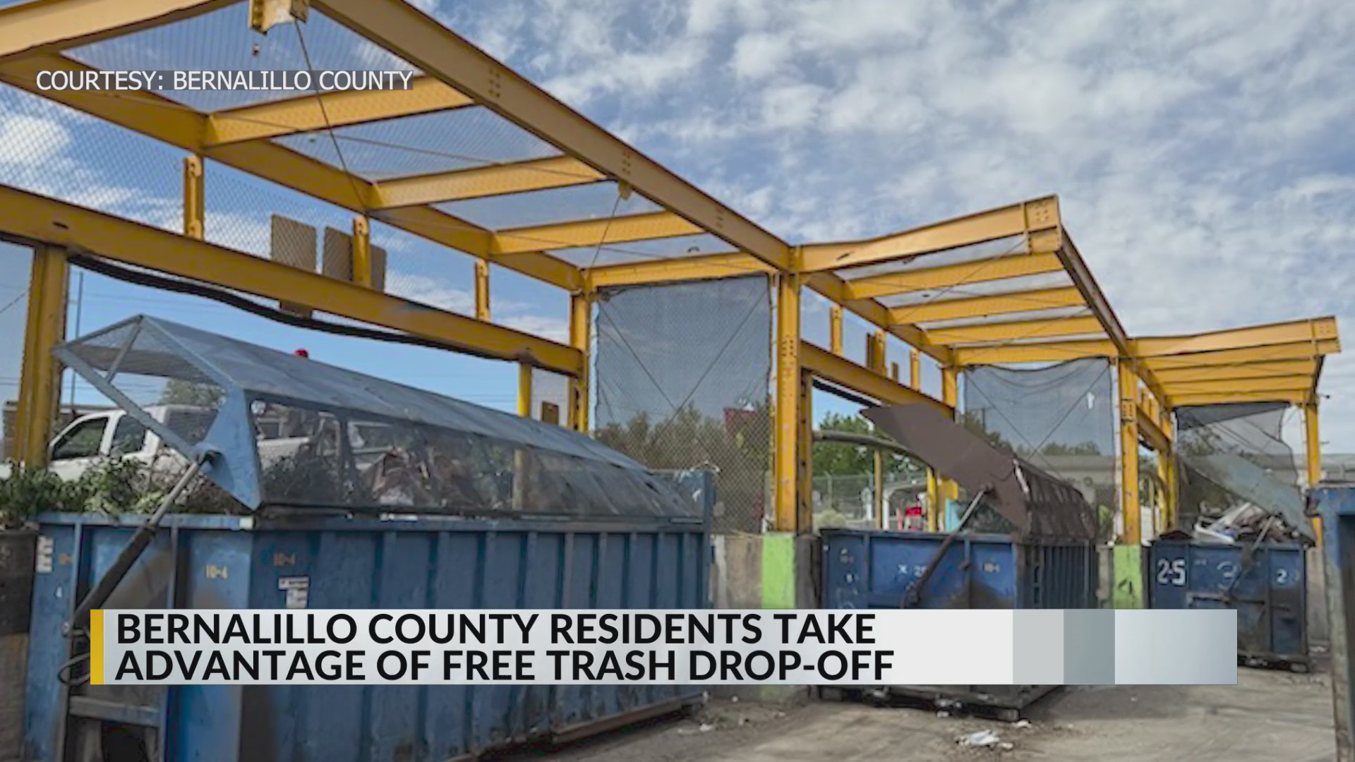 Bernalillo Co. residents partake in free trash drop-off – KRQE NEWS 13 ...