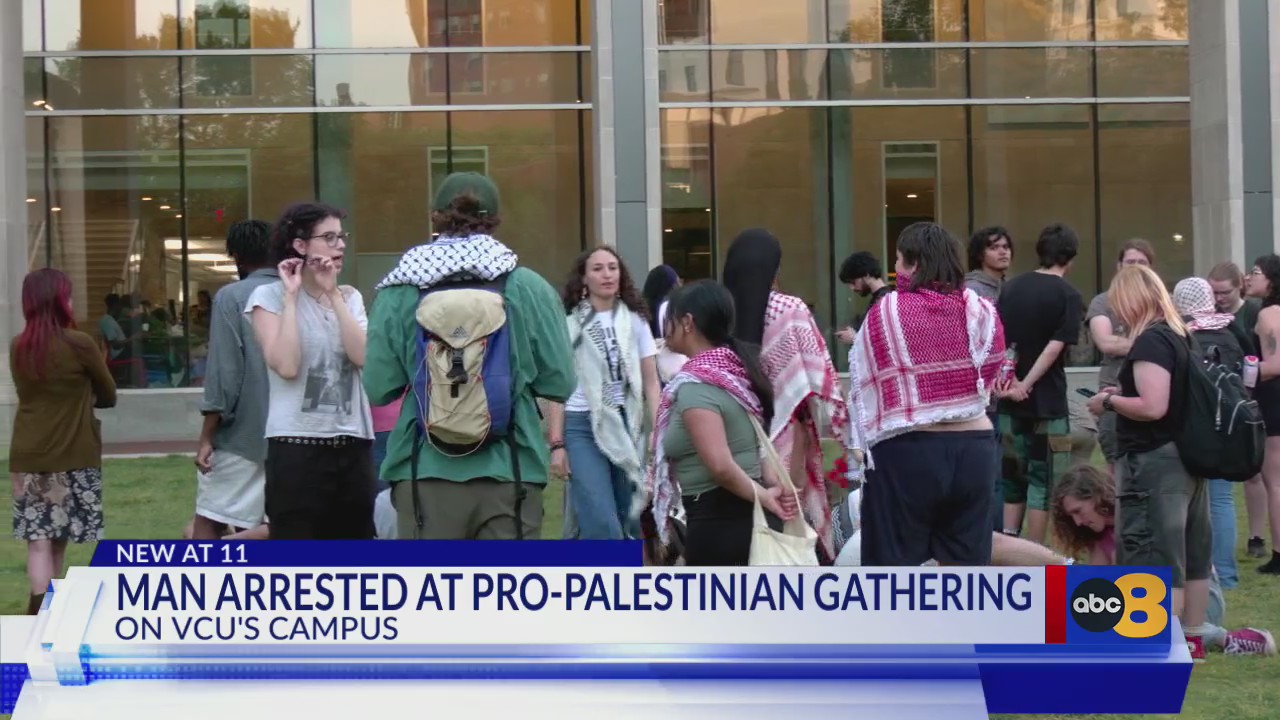 Man arrested at pro-Palestinian gathering at VCU on anniversary of ...