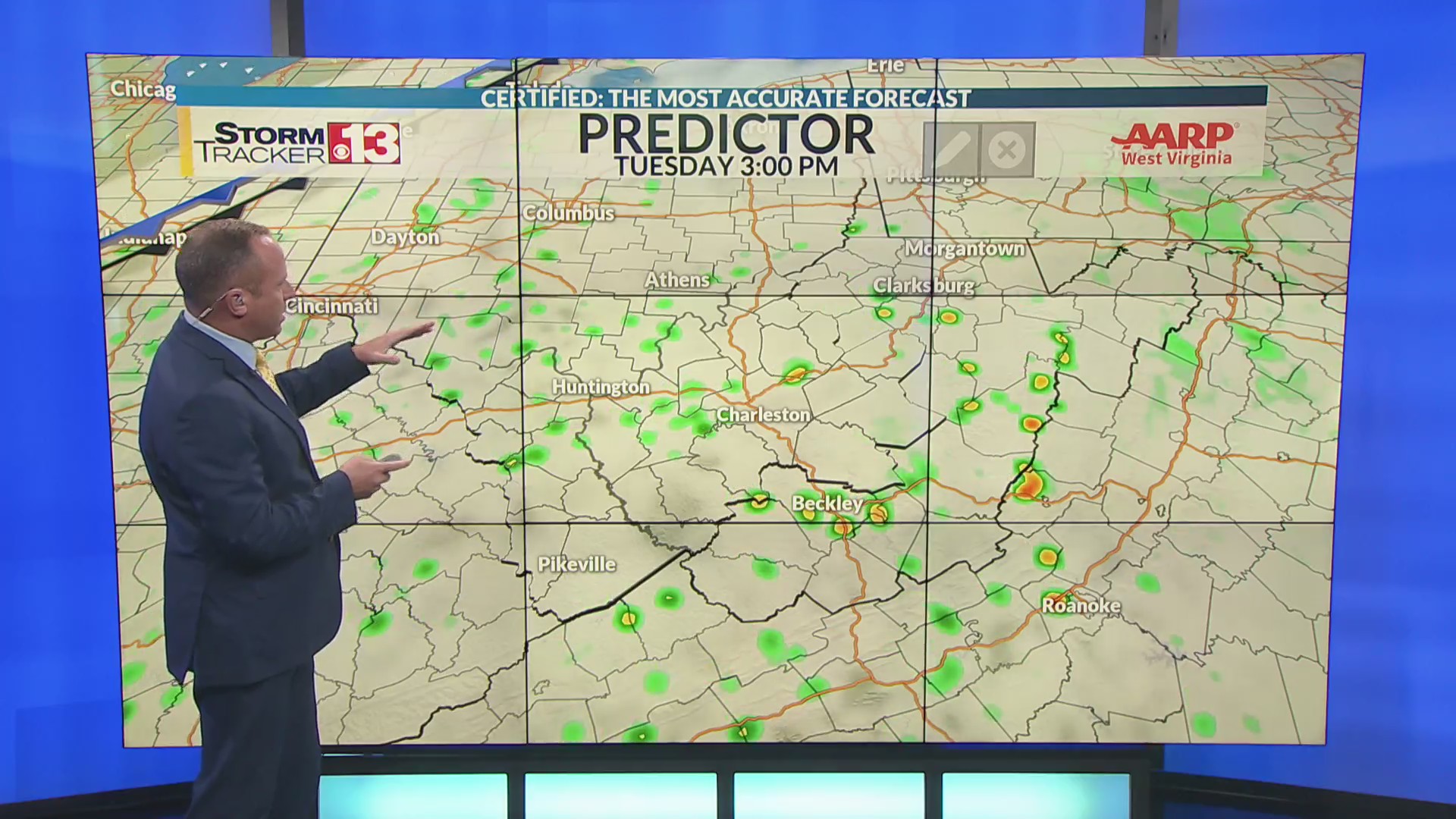 Spotty showers pop up Tuesday – WOWK 13 News