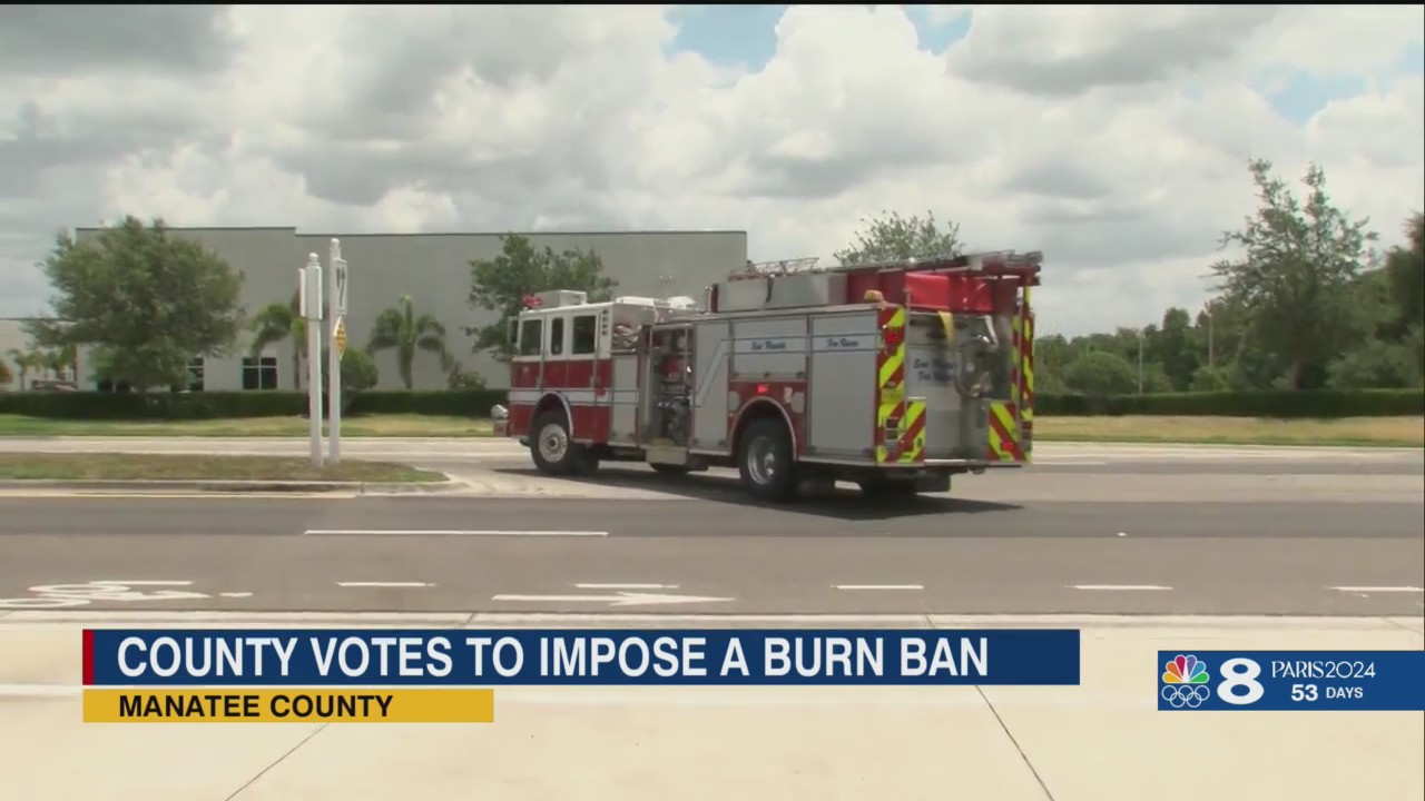 Manatee County enacts burn ban as dry conditions persist – WFLA