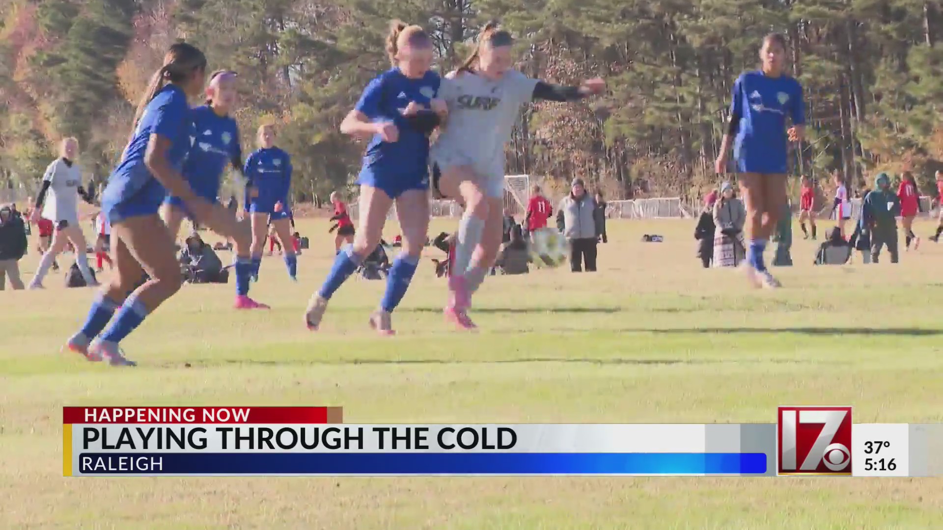 Youth soccer teams playing through cold in Raleigh showcase – CBS17.com