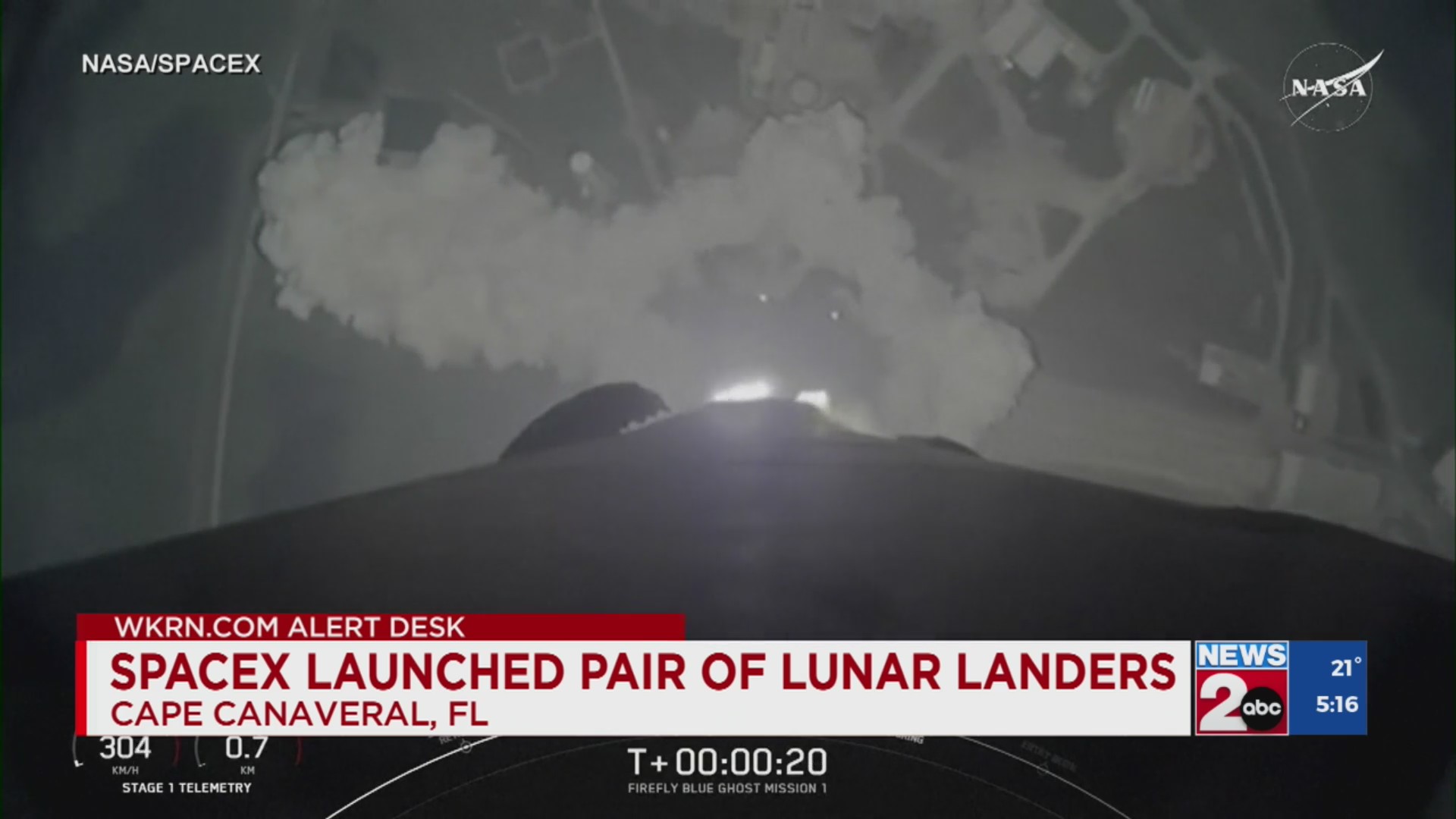 SpaceX launched pair of lunar landers – WKRN News 2