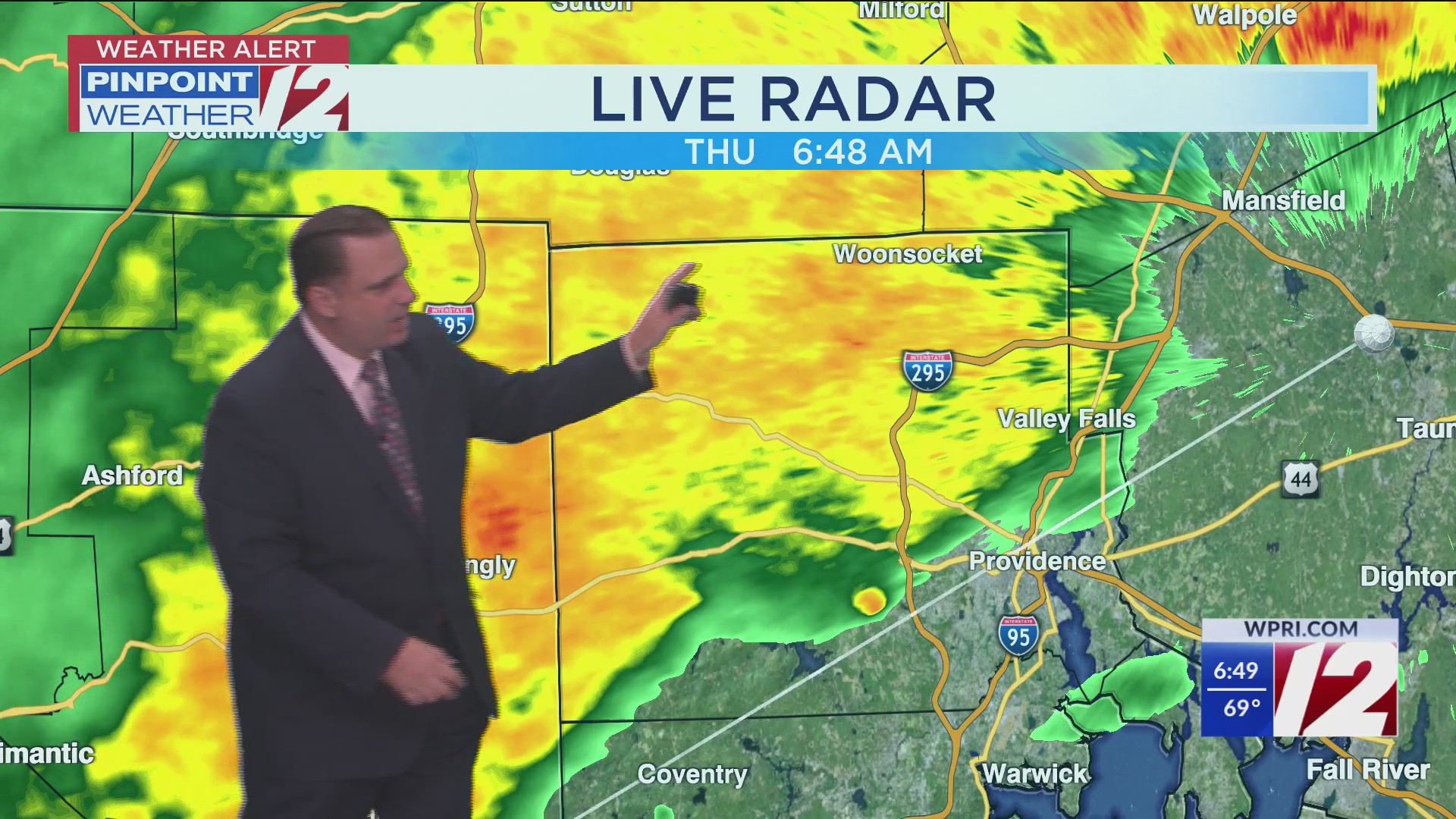 WPRI 12 Weather Forecast for 7/10/25: Rain, some heavy this morning ...