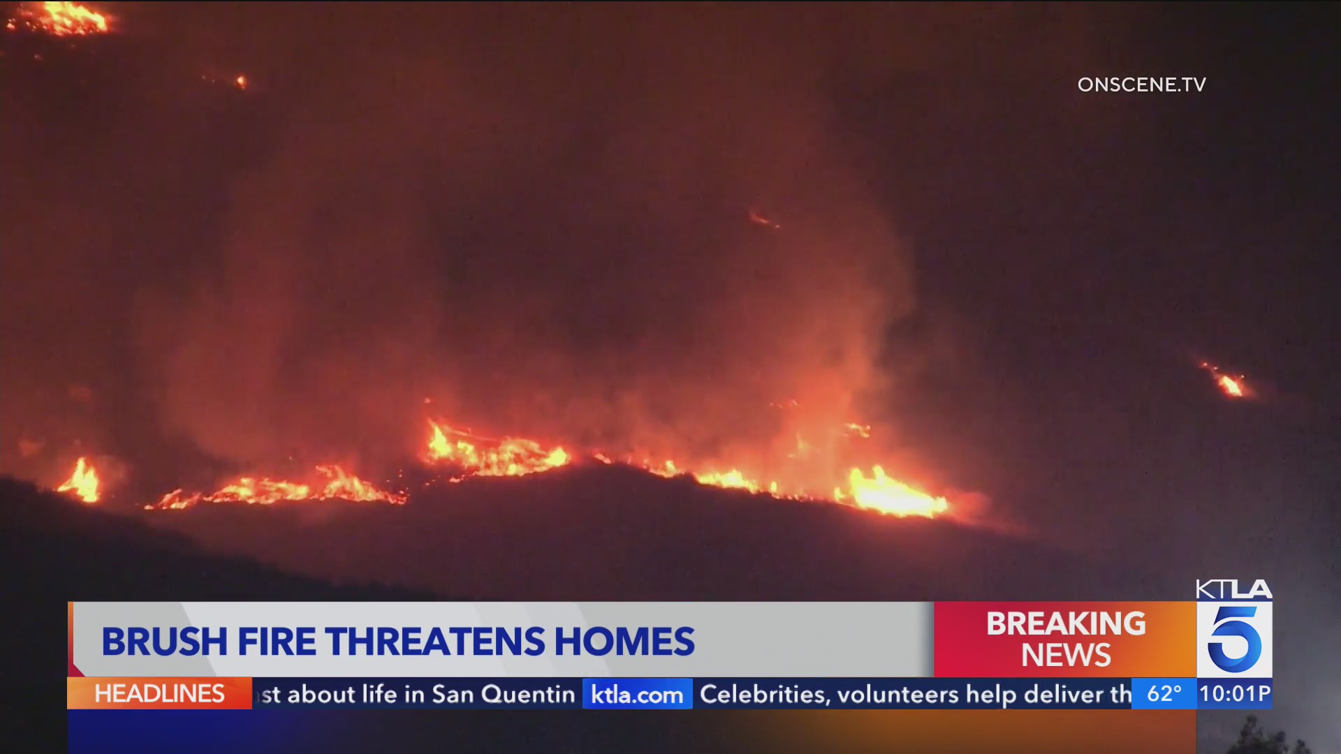 Evacuation warning issued for Canyon Crest Fire in Riverside County – KTLA