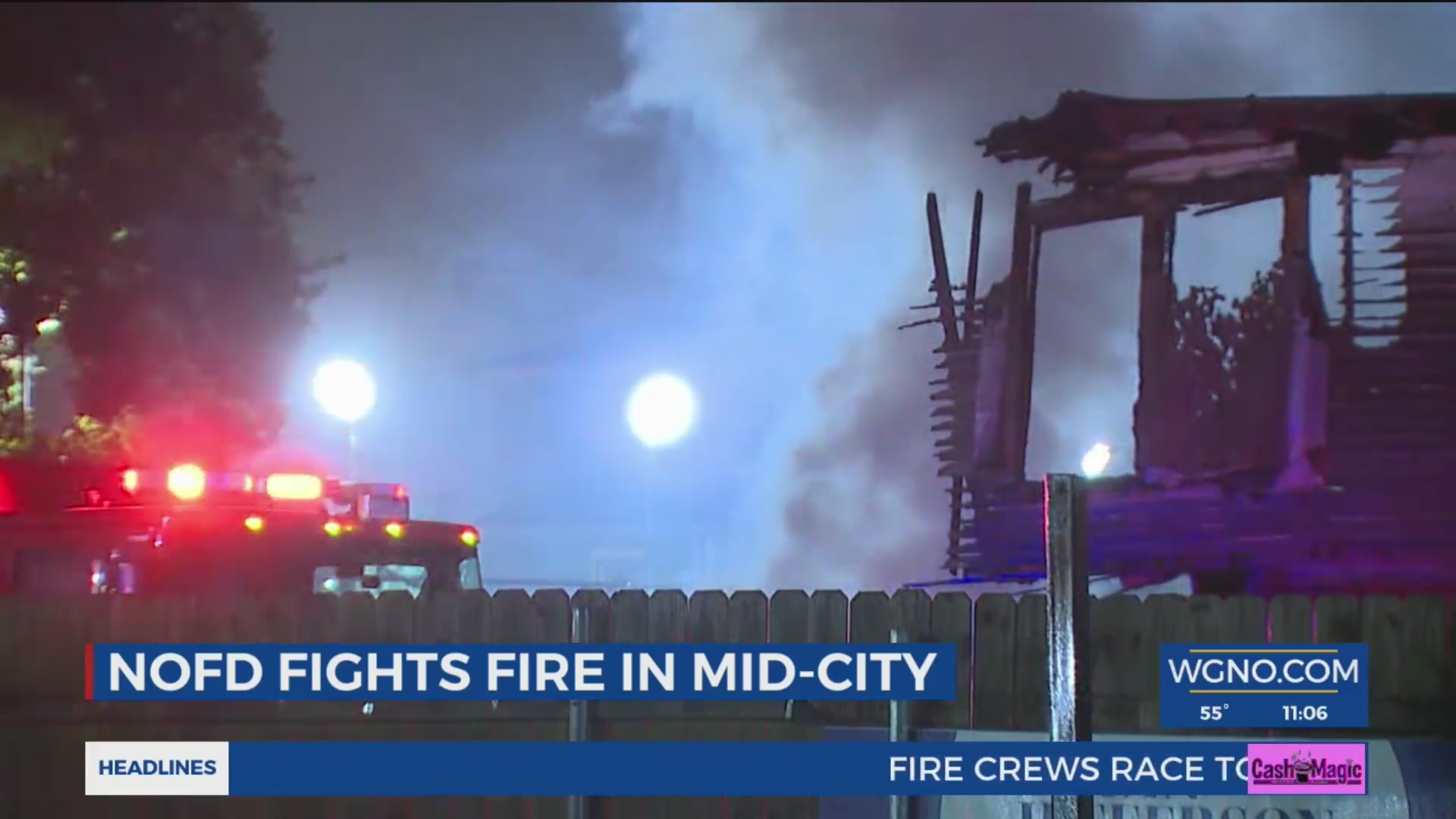 NOFD extinguishes fire in Mid City – WGNO