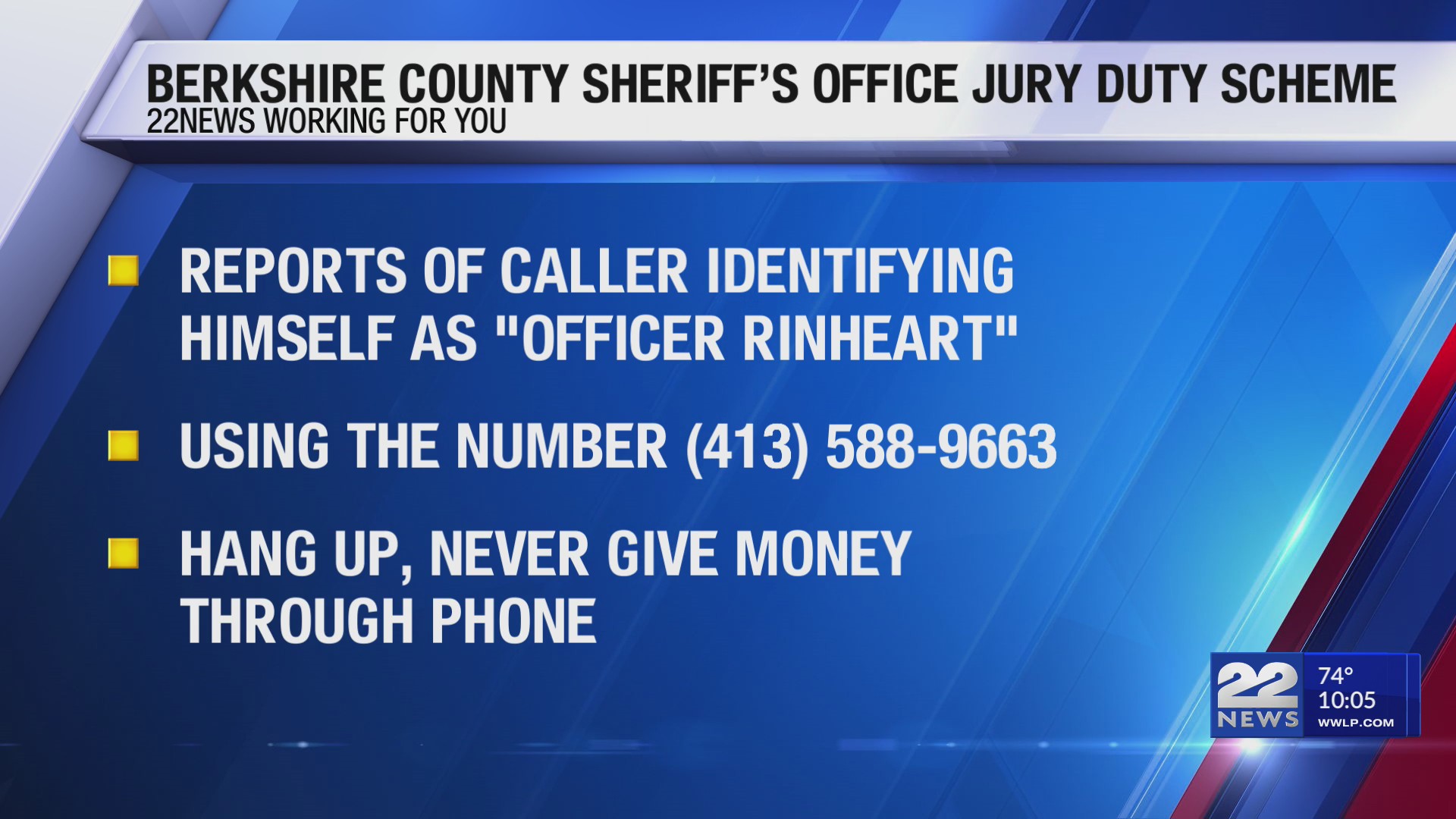 Berkshire County Sheriff’s Office warns residents of ongoing jury duty ...