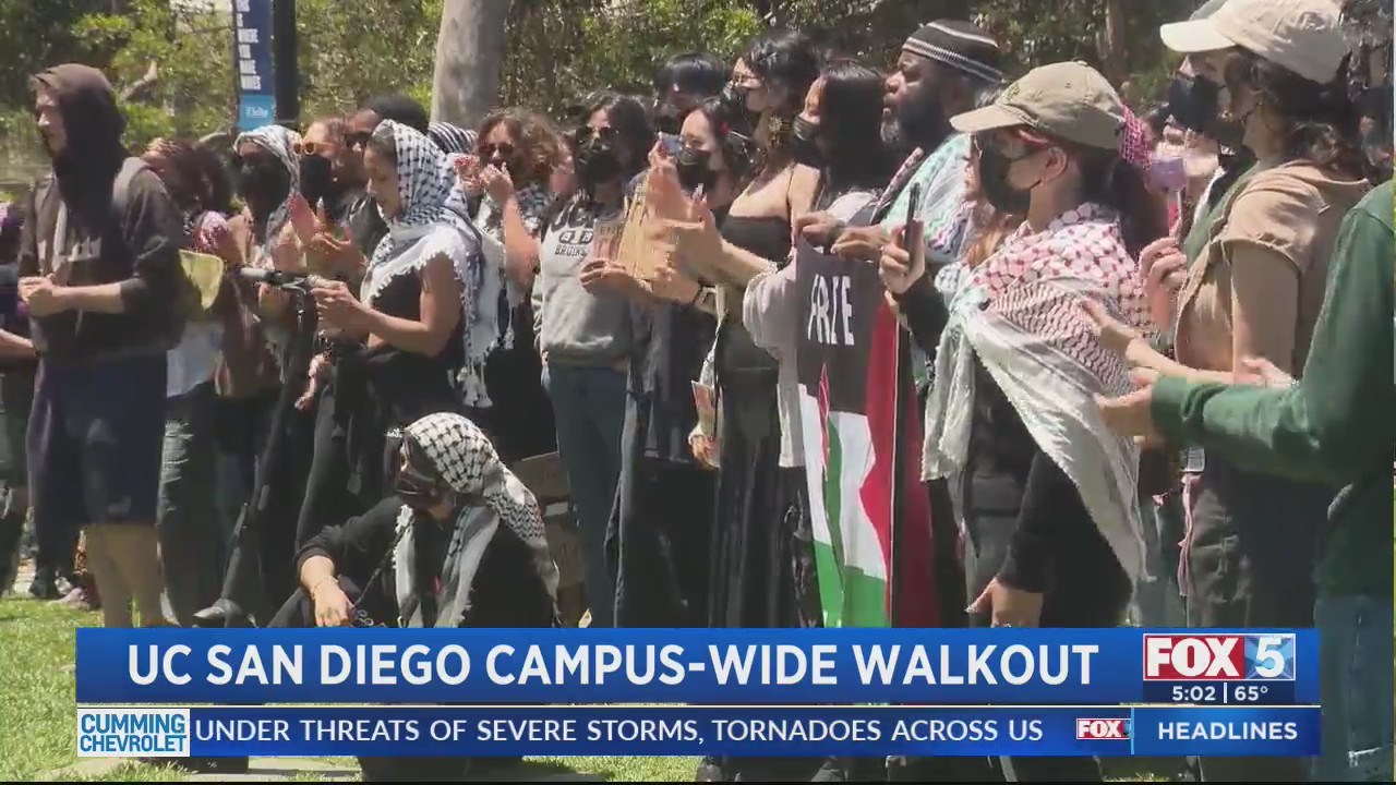 UCSD campus-wide walkout – FOX 5 San Diego & KUSI News