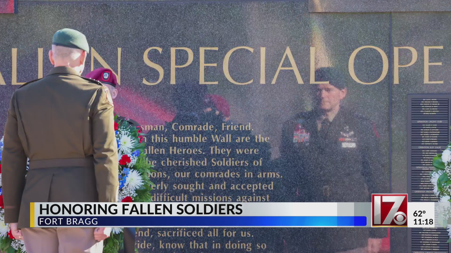 Honoring fallen soldiers at Fort Bragg – CBS17.com