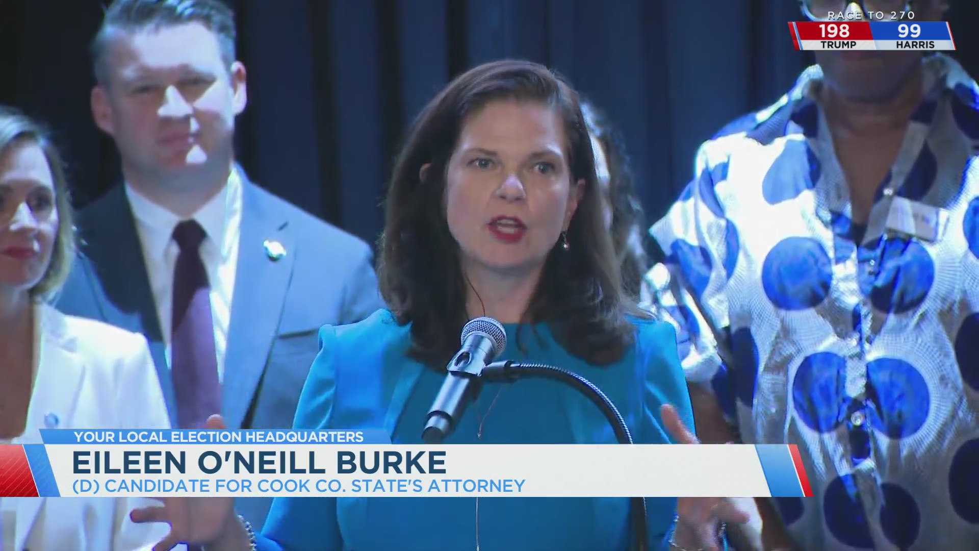 Eileen O’Neill Burke gives victory speech after being elected Cook ...