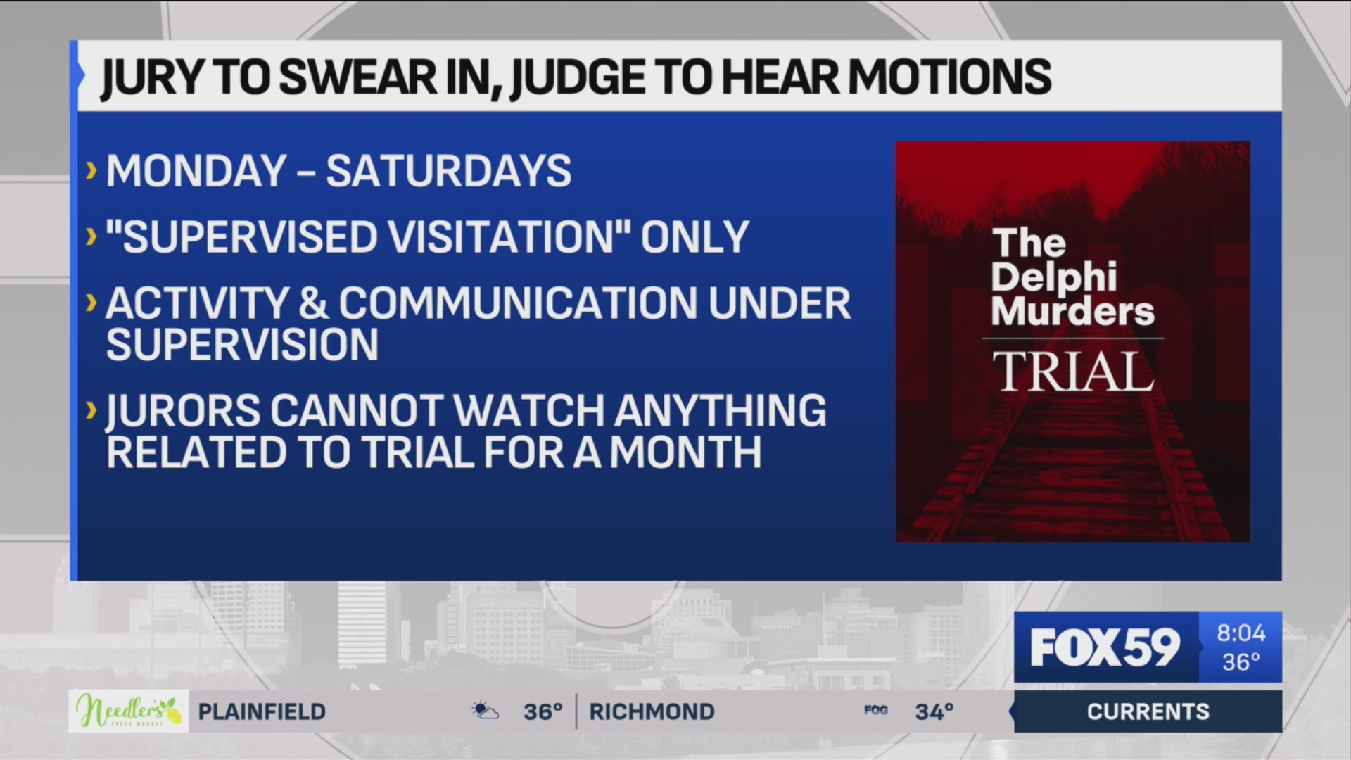 Judge in Delphi murder trial to rule on various motions – Fox 59