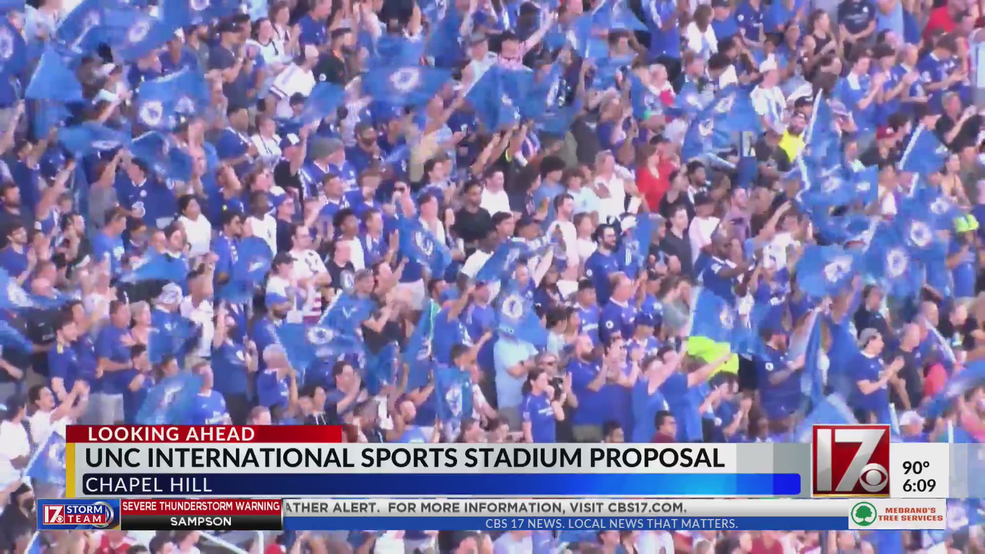 UNC international sports stadium proposal – CBS17.com