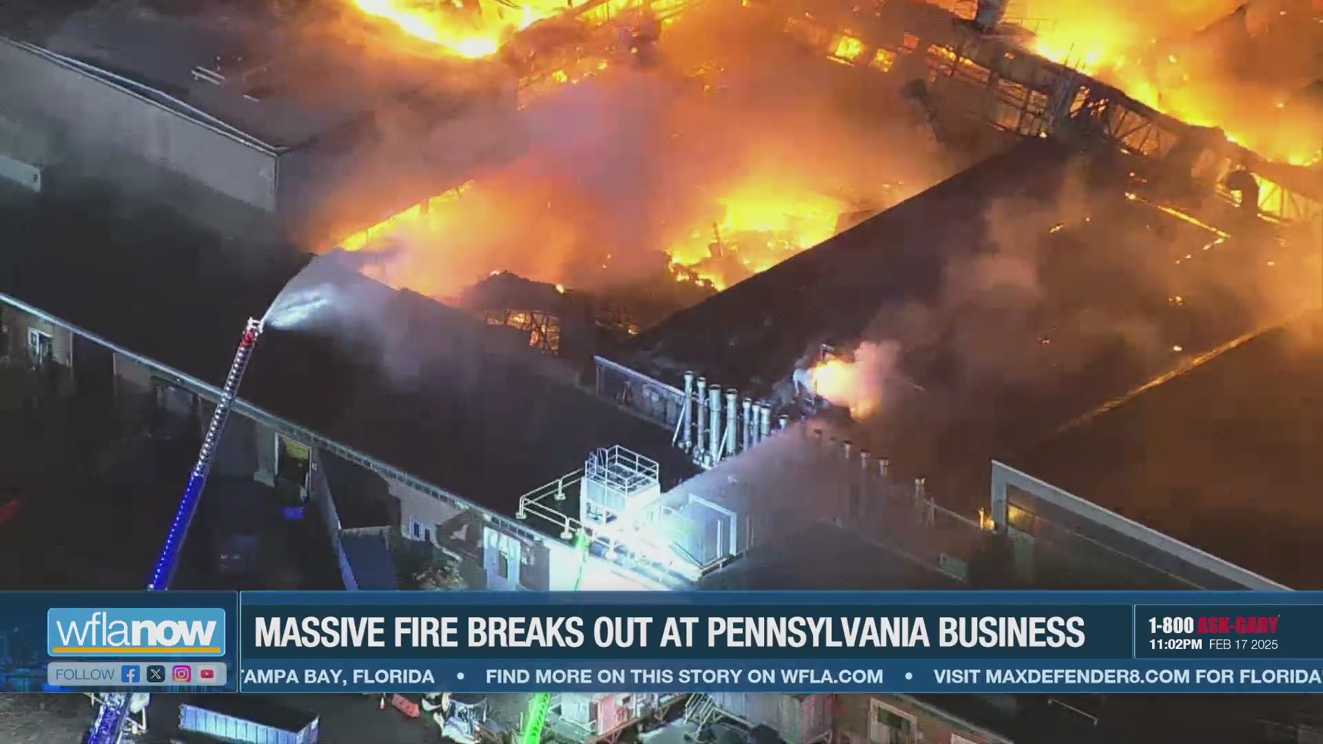 Massive fire breaks out at Pennsylvania business – WFLA
