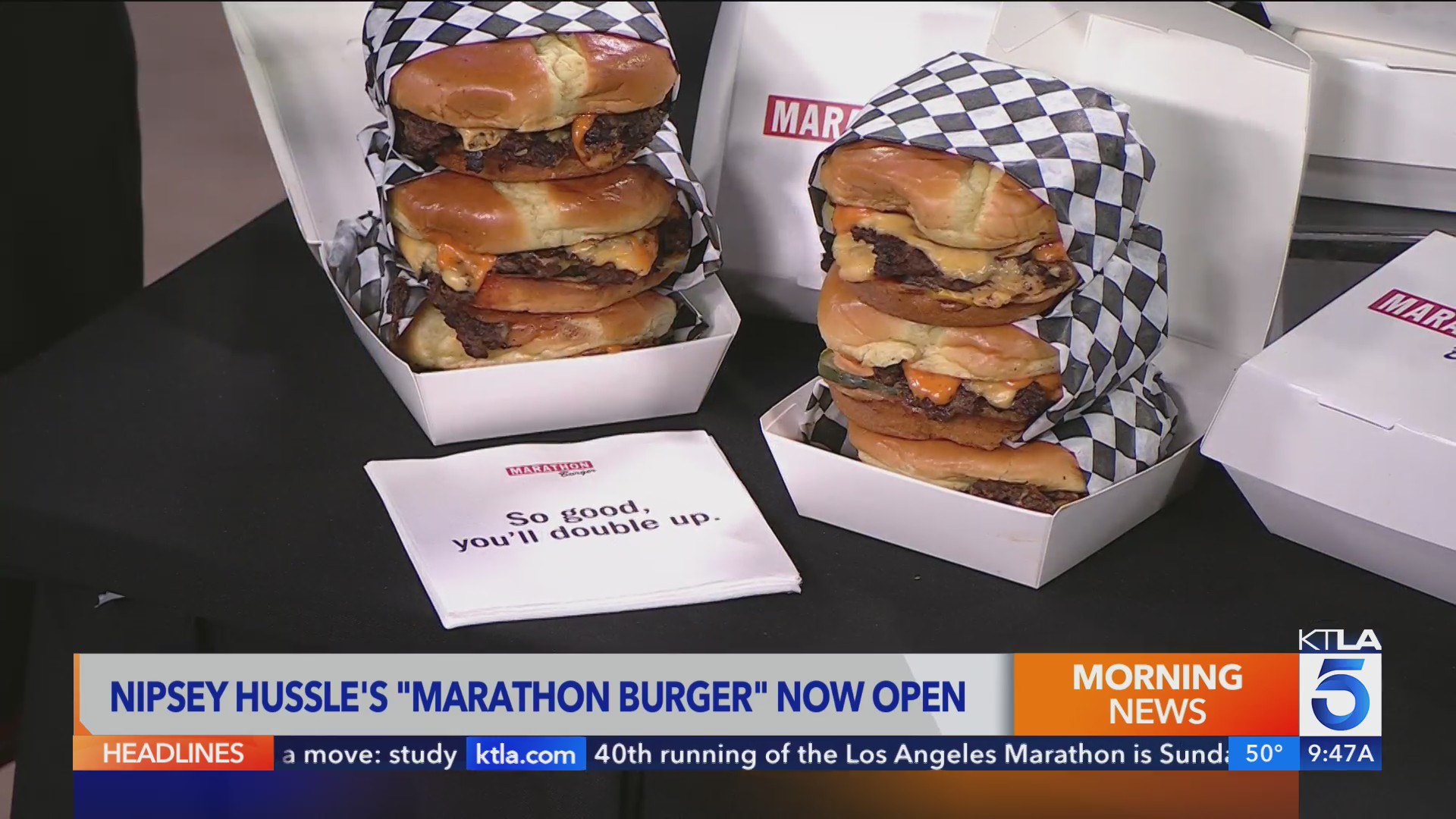 Marathon Burger opens in honor of the late Nipsey Hussle – KTLA