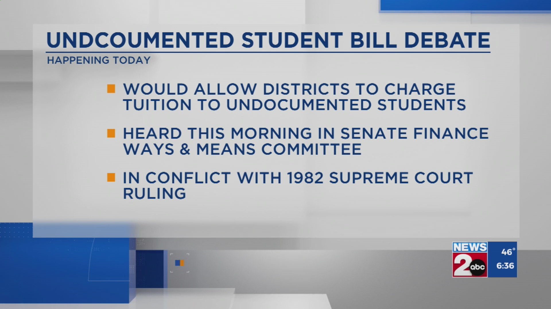 Undocumented student bill debate – WKRN News 2