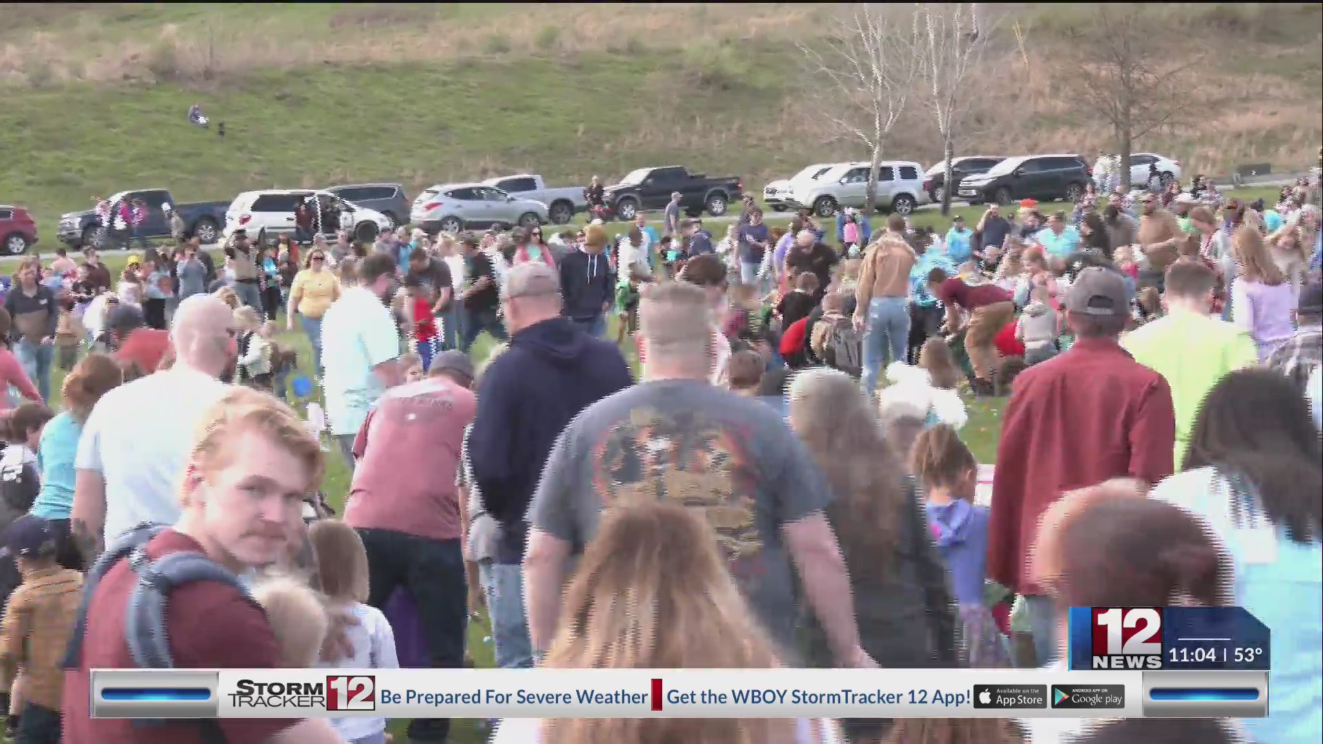 Helicopter Easter egg drop at the Bridge – WBOY.com