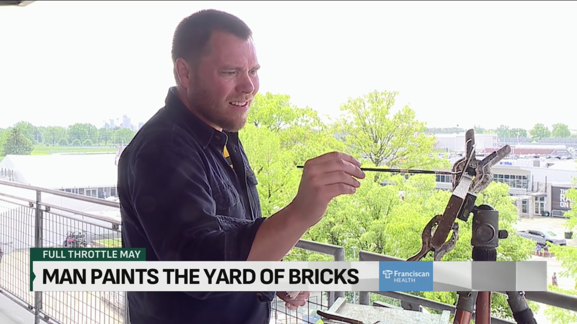 Speaking with the man who paints the Yard of Bricks at IMS – Fox 59