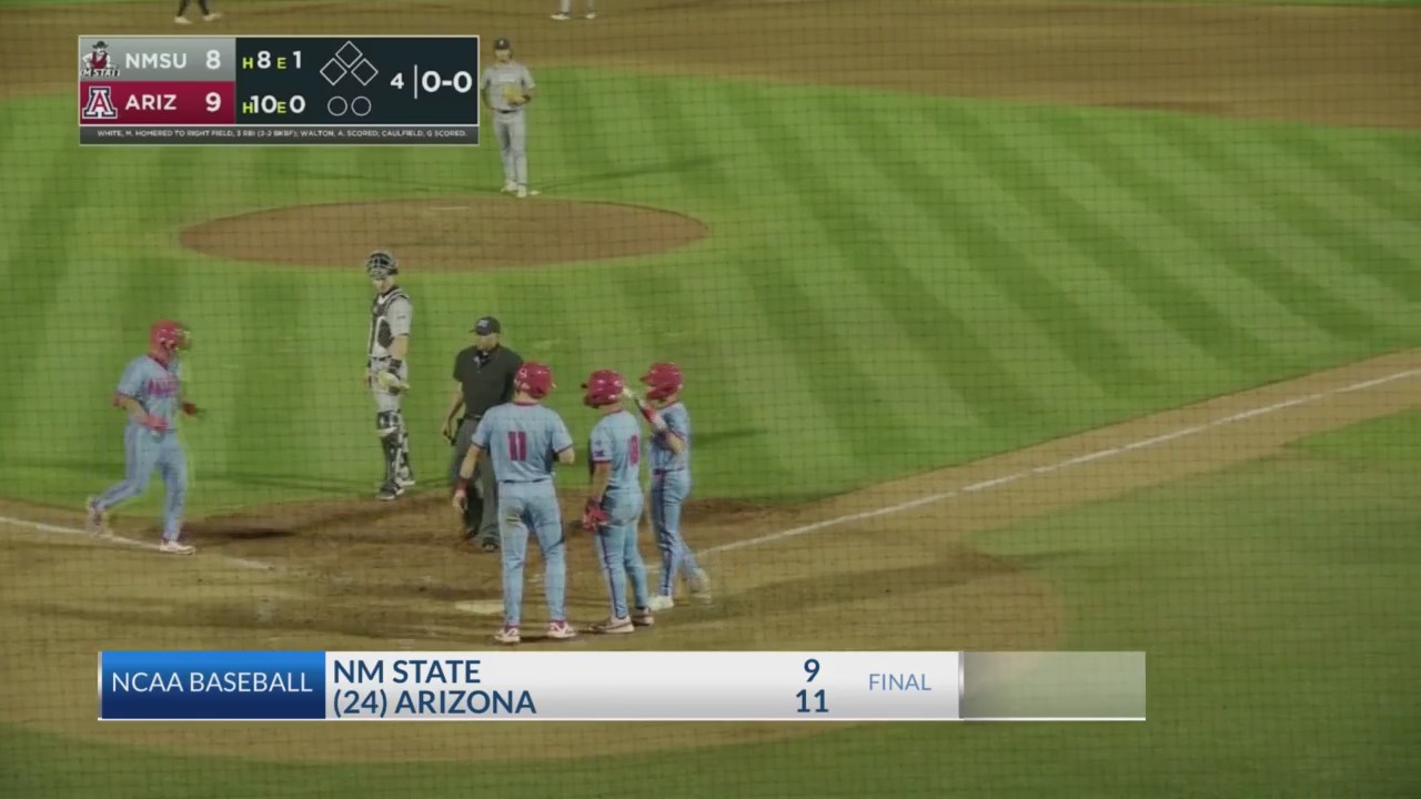 NMSU baseball falls to nationally ranked Arizona – KTSM 9 News