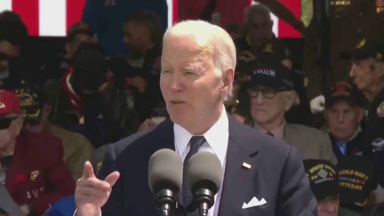 President Biden addresses the war in Ukraine during D-Day speech ...
