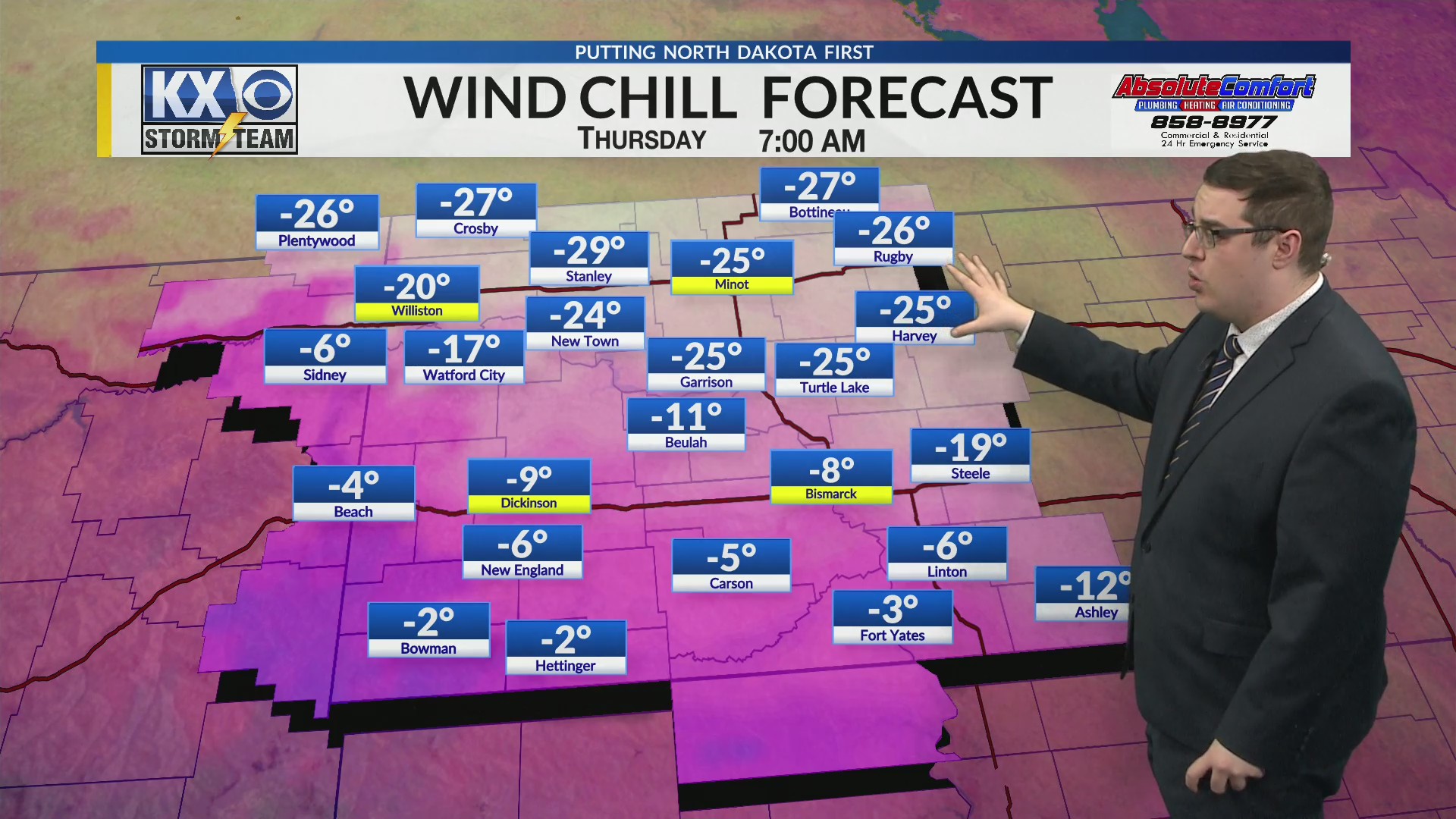 Meteorologist Stone Schafer’s Tuesday mid-day Full Forecast – KX NEWS
