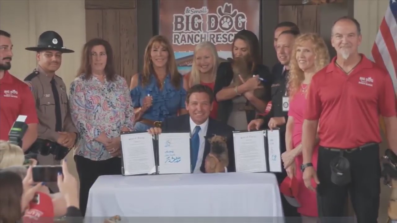Governor Ron DeSantis signs two bills to help ‘stand by man’s best ...