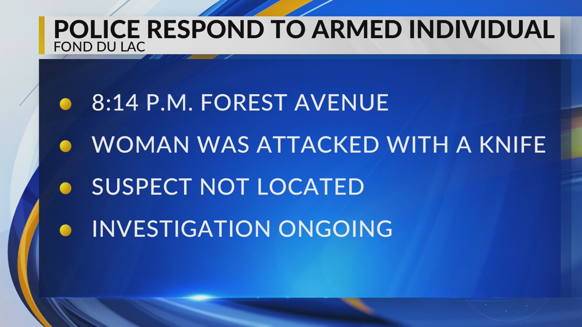 Fond du Lac woman attacked with knife, suspect arrested following high ...