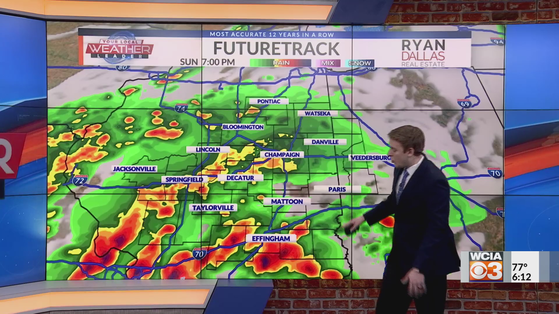 Weather Now: 2 Rounds of potential severe weather arrive Sunday – WCIA.com