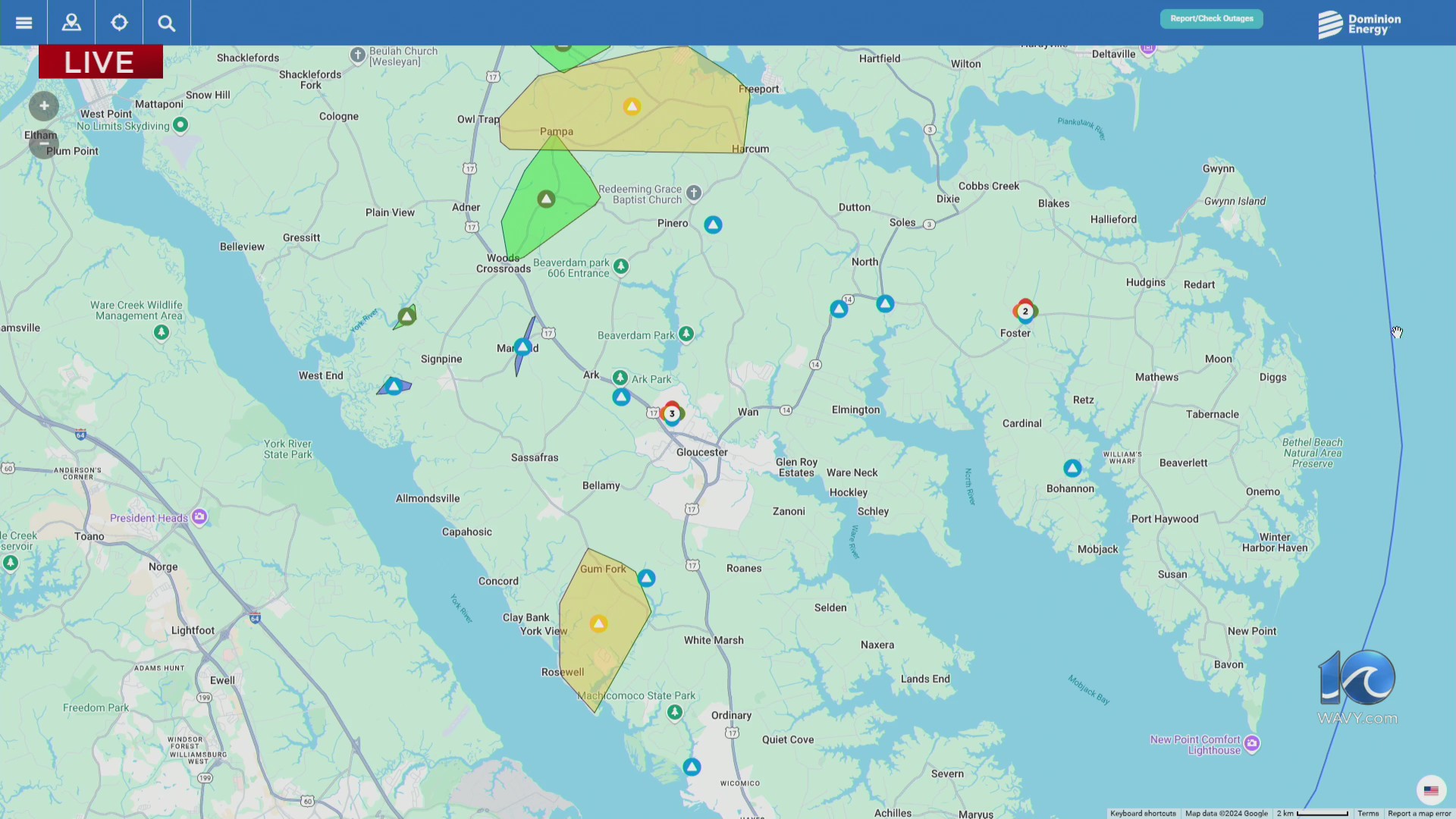 Power outage impacts residents in Gloucester – WAVY.com