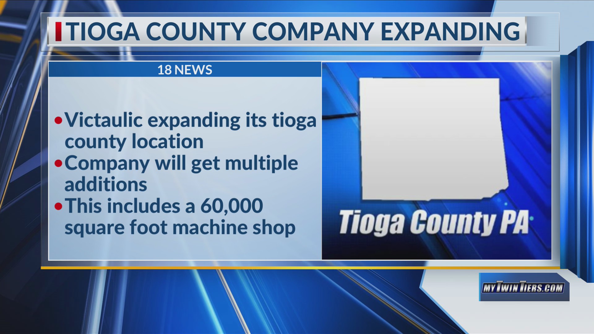 Tioga County manufacturing company to see $100M expansion project ...