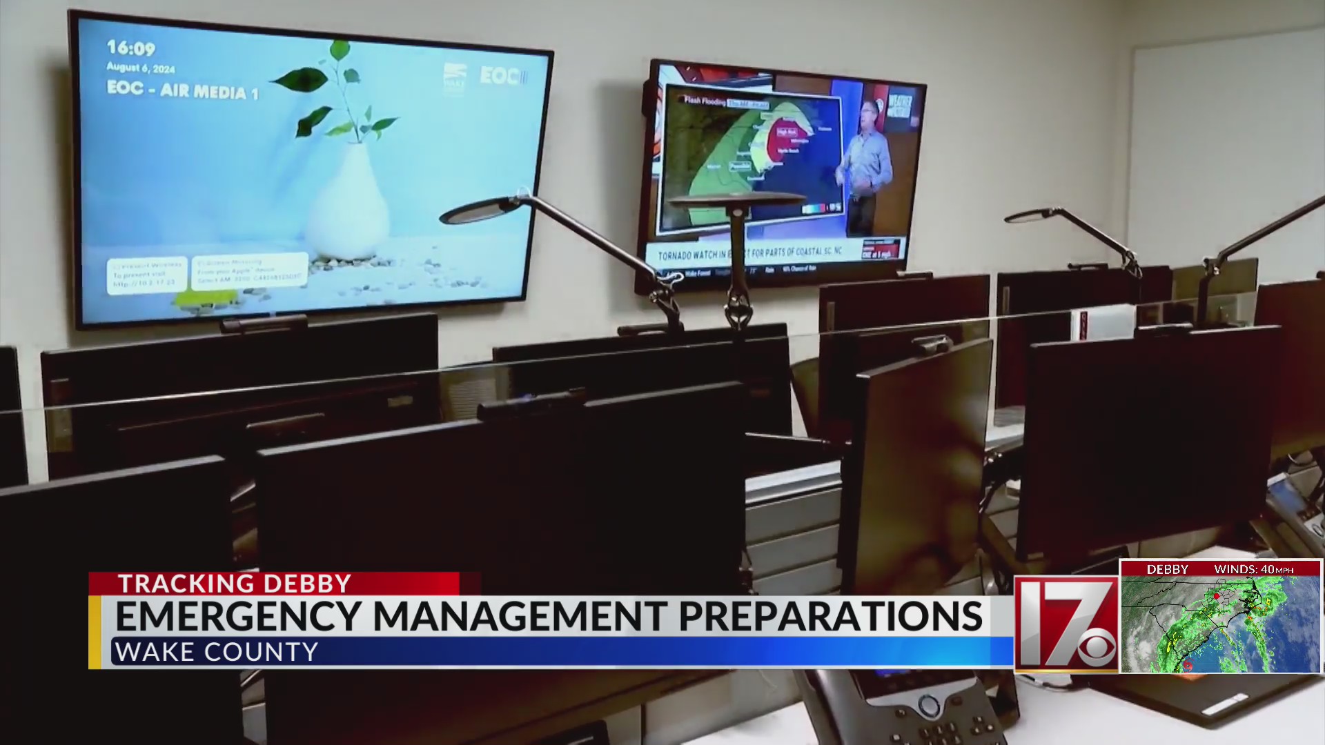 A look at Wake Co. Emergency Ops Center before Debby hits – CBS17.com