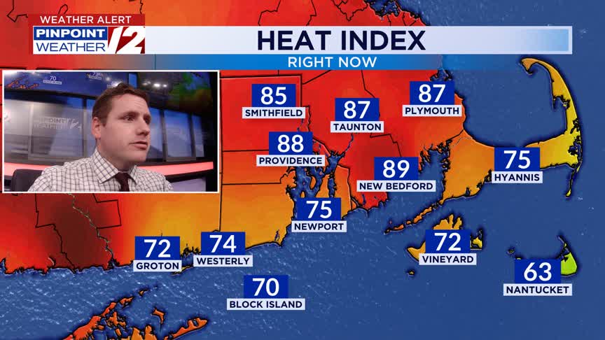 WPRI 12 Weather Alert 6/19/25: Hot and Humid Today; Warm, Dry Weekend ...