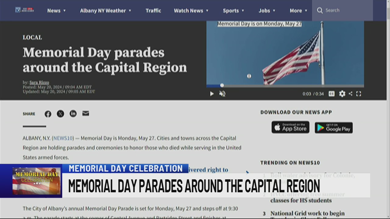 Memorial Day Parades around the Capital Region – NEWS10 ABC