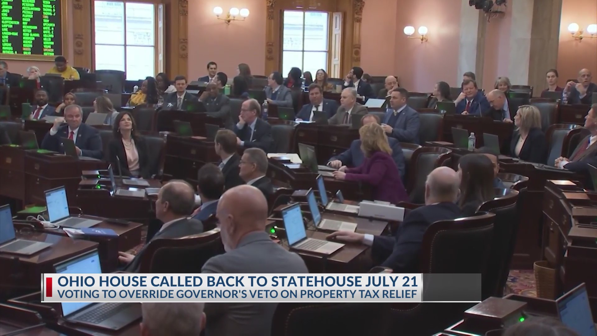 Ohio House will return to Statehouse July 21 to vote on property tax ...
