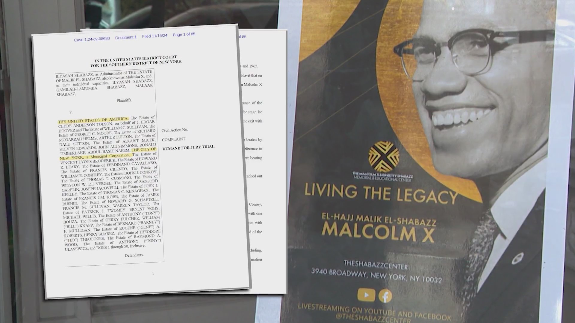 Malcom X estate alleges DOJ, FBI, CIA, NYPD played role in events ...