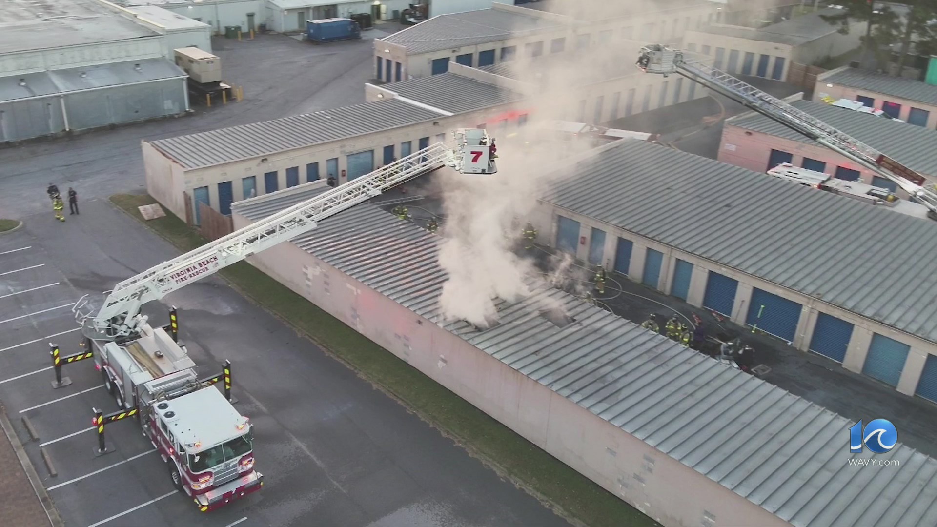 Fire crews respond to storage unit fire on Honeygrove Rd. – WAVY.com
