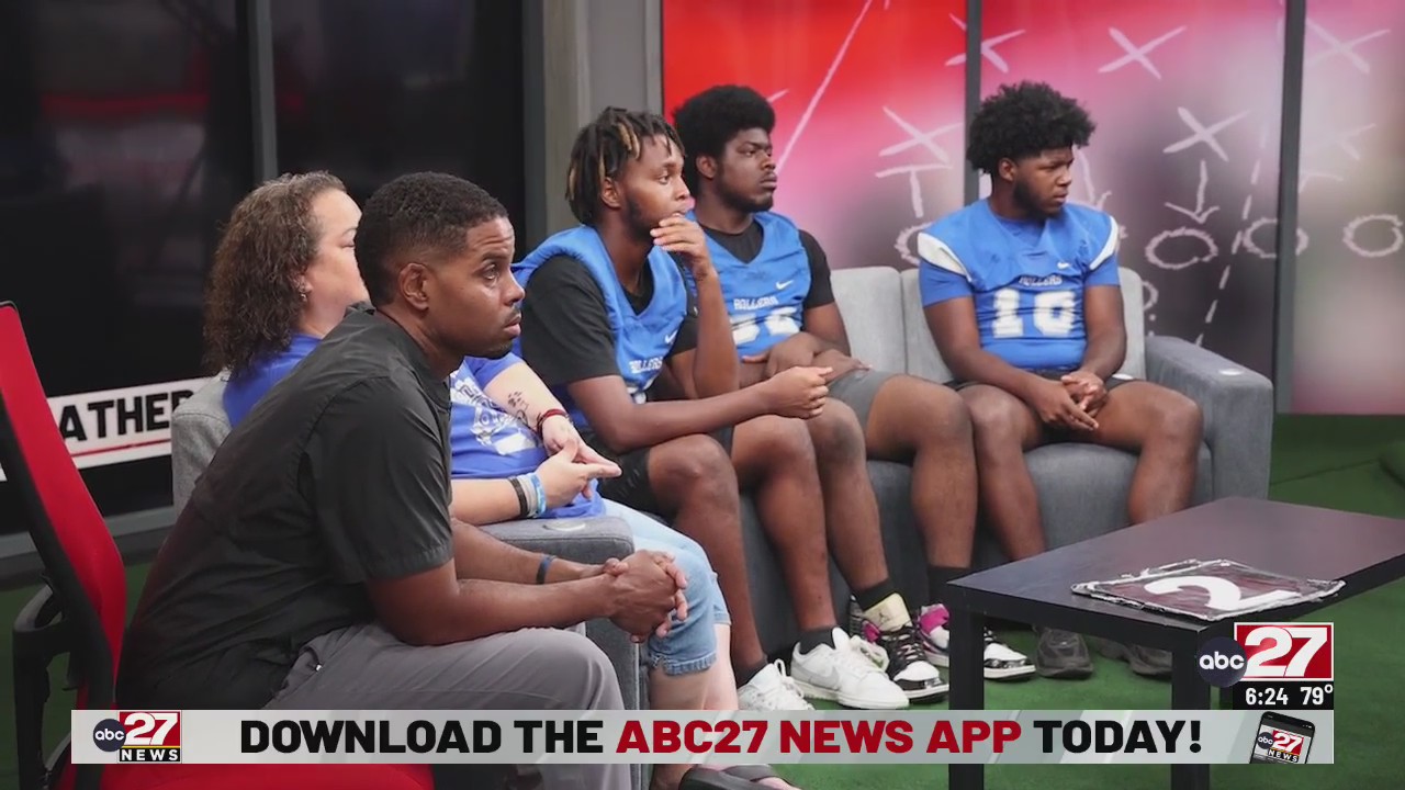 Midstate high school football players get life lessons at abc27 media ...