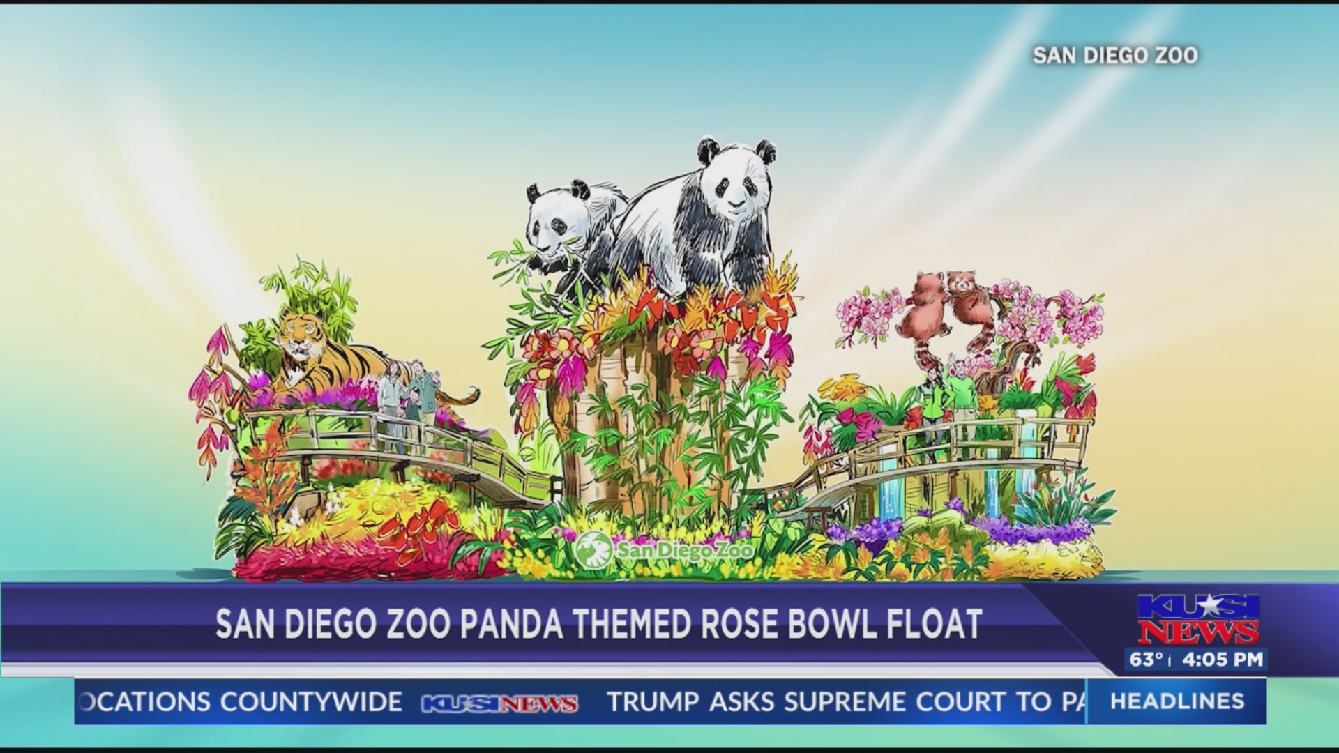 San Diego Zoo shows sneak peek of Rose Bowl Parade float – FOX 5 San ...