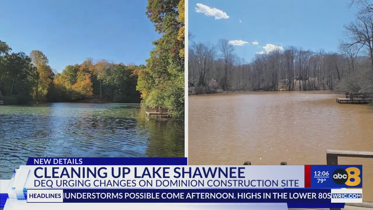 Dominion construction site that turned Lake Shawnee brown not in ...